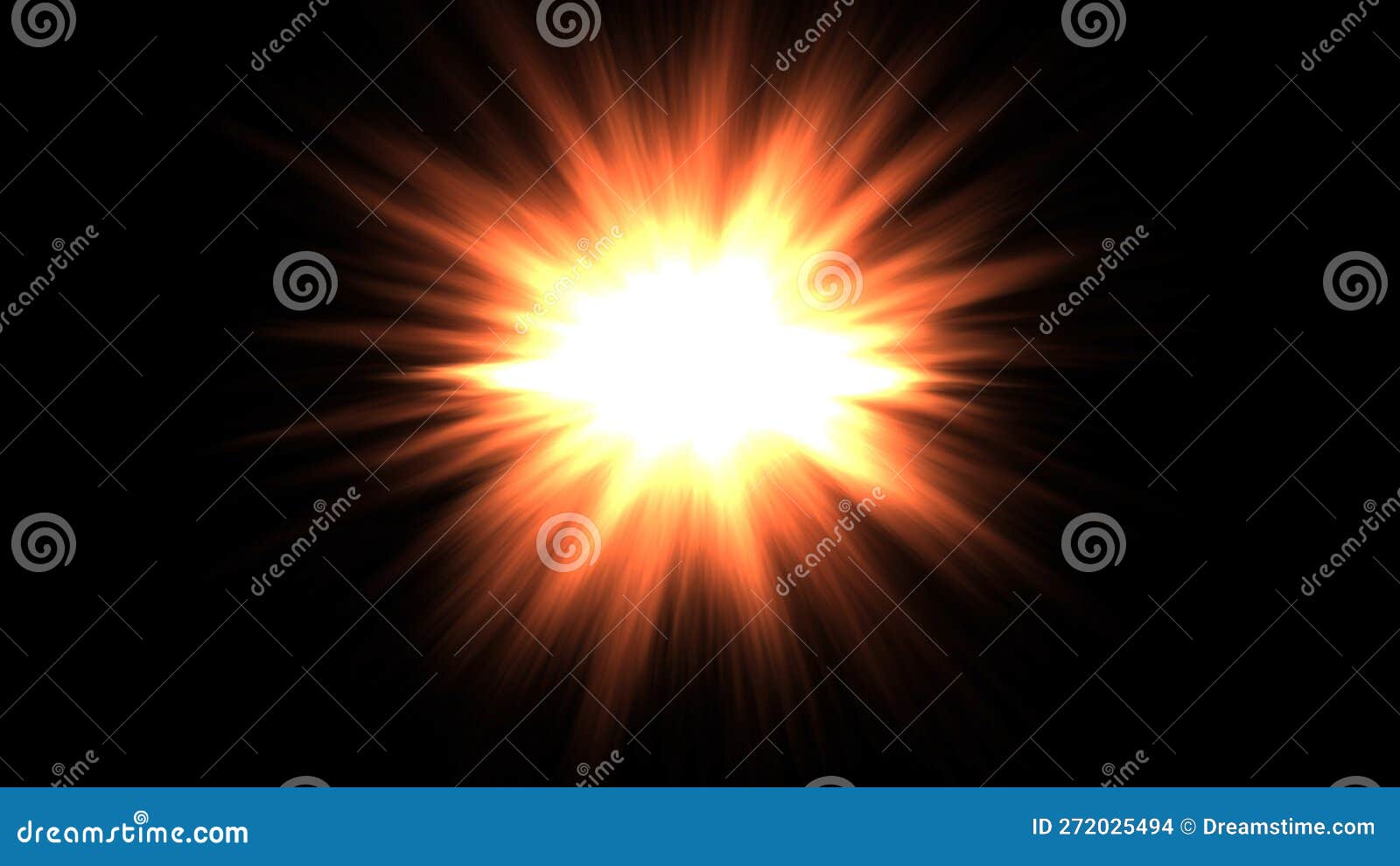 Fire Burst Glow Light Leak in Center Stock Illustration - Illustration ...