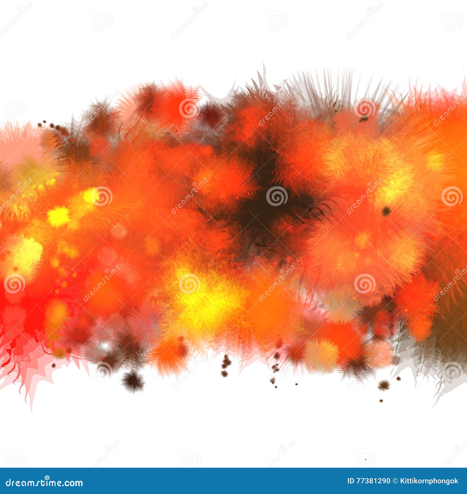 Fire burst. stock illustration. Illustration of heat - 77381290
