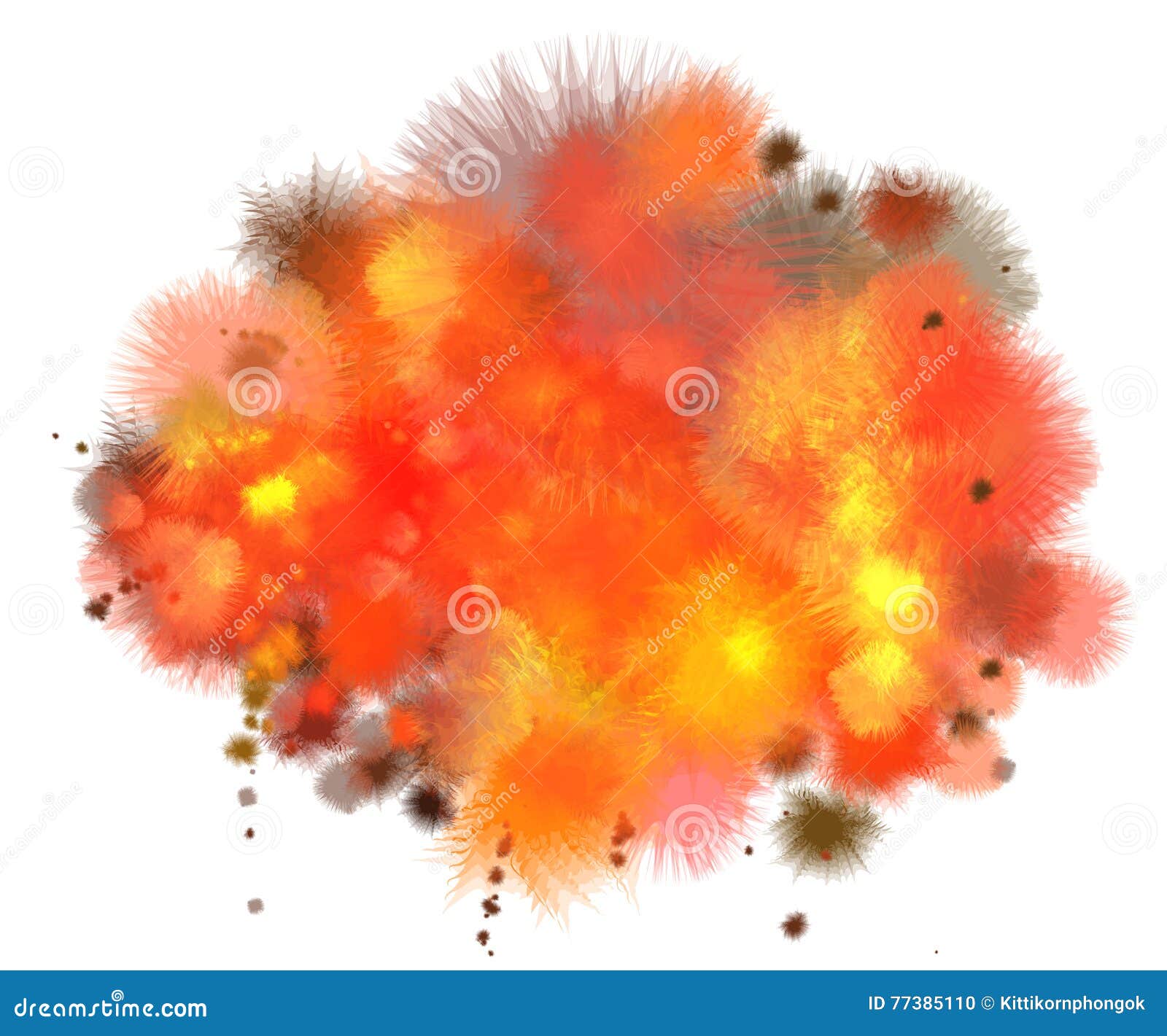 Fire burst. stock illustration. Illustration of decorative - 77385110