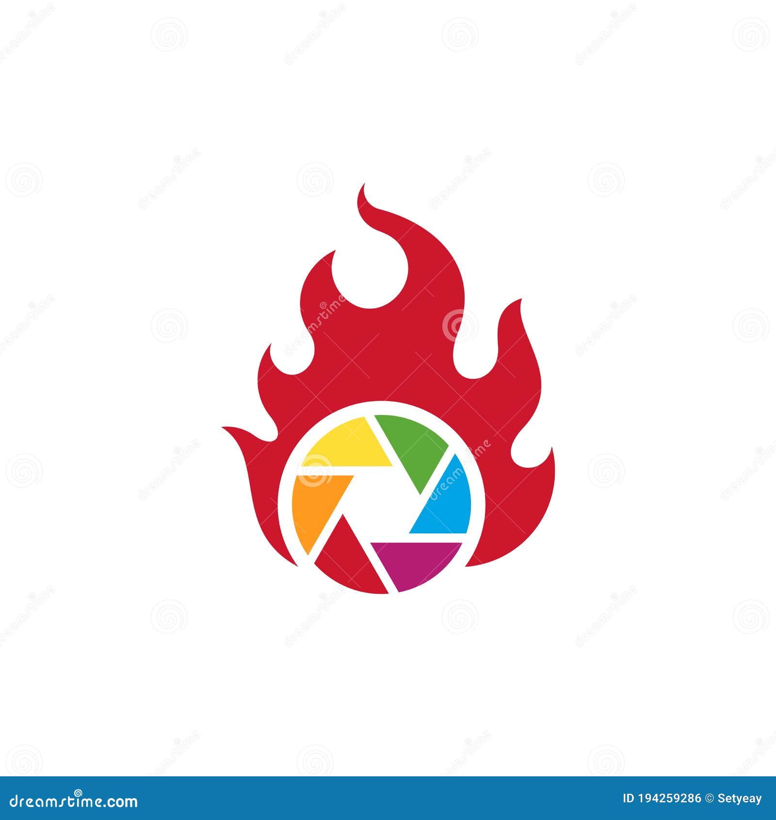 Fire Camera Logo Design Vector Template, Camera Photography Logo ...