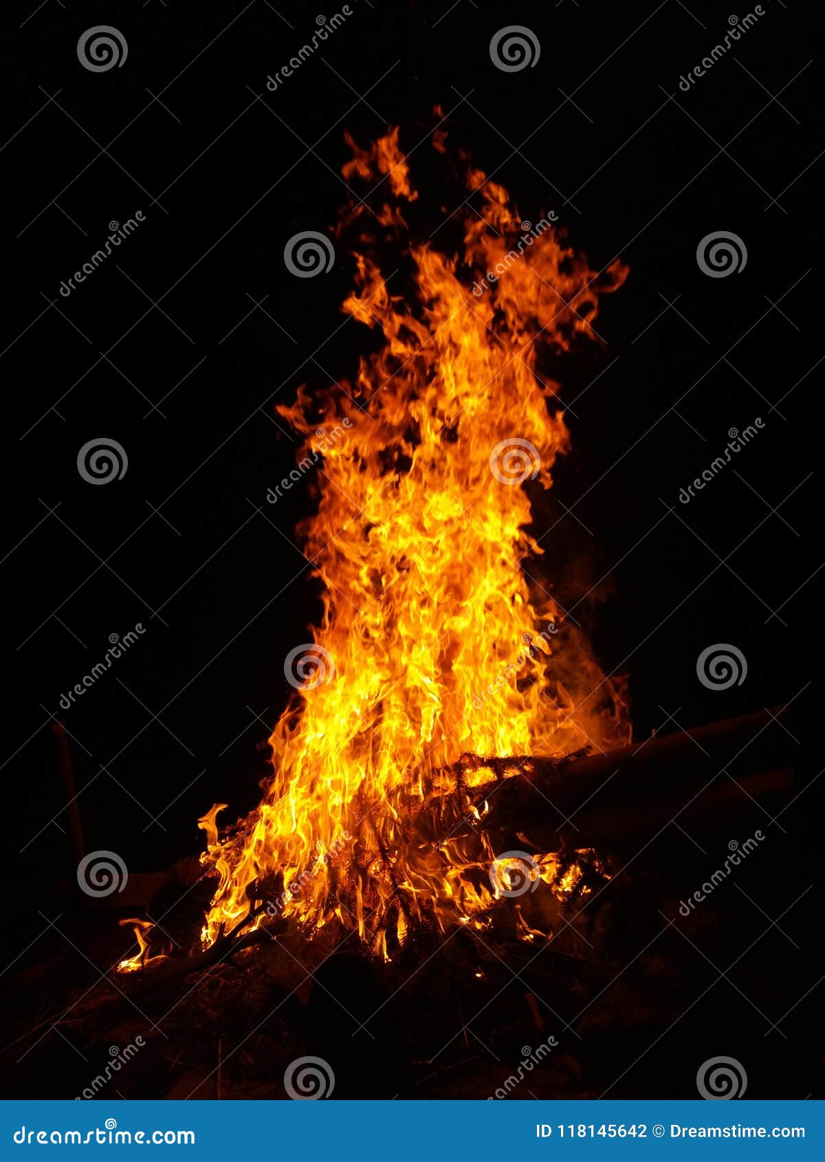 Fire stock photo. Image of bright, fire, campfire - 118145642
