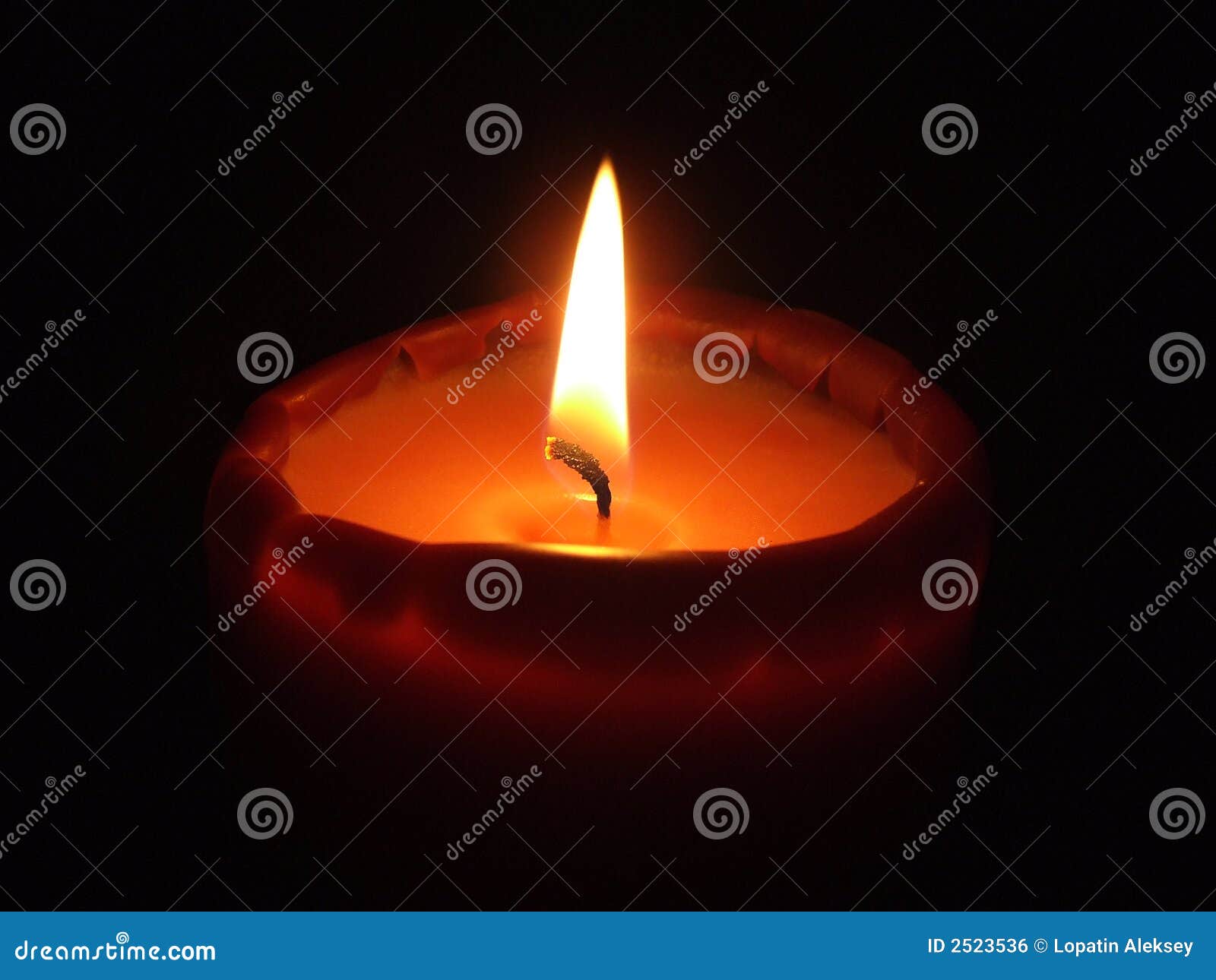 Fire Of A Candle Picture. Image: 2523536