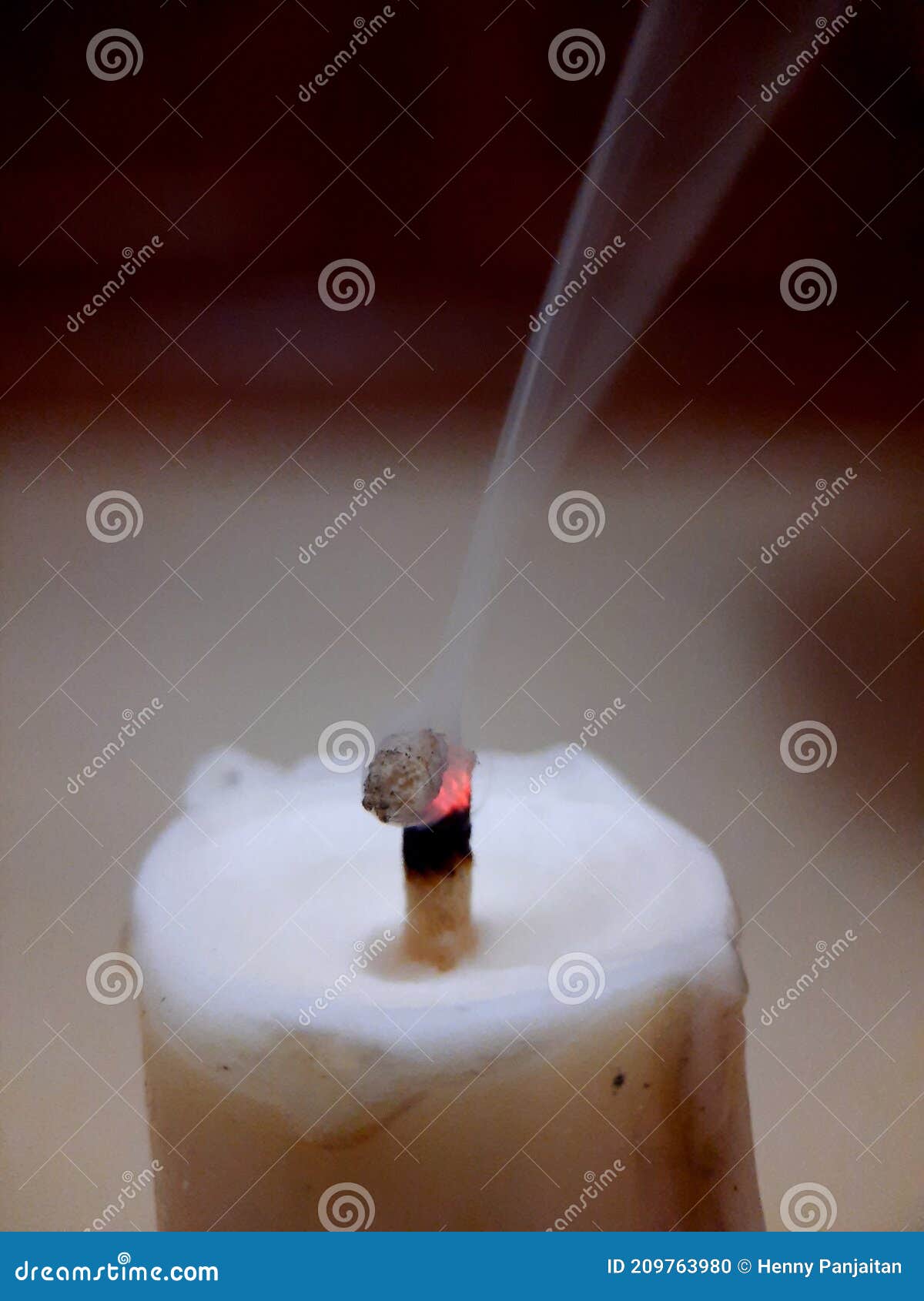 The Fire of a Candle is Dying Out Stock Photo - Image of animal, nose ...