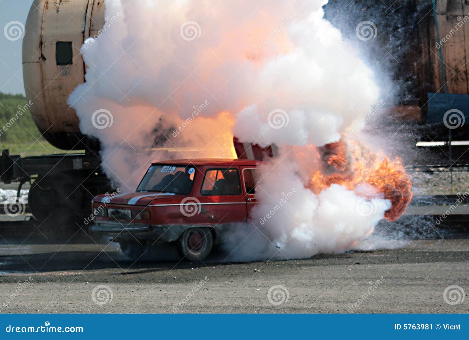 Fire car stock image. Image of fire, land, insert, outdoors - 5763981