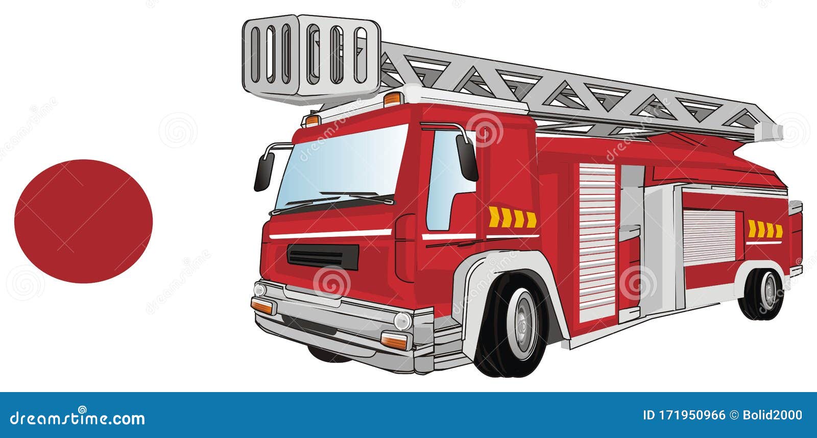 Fire car and sign stock illustration. Illustration of safety - 171950966