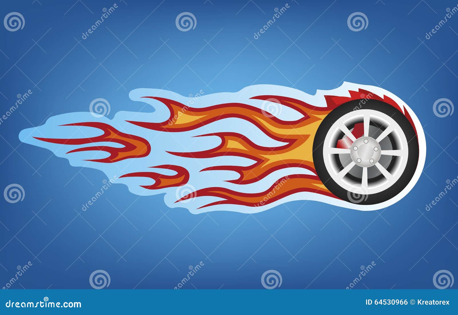 Fire car sign stock vector. Illustration of broil, banner - 64530966