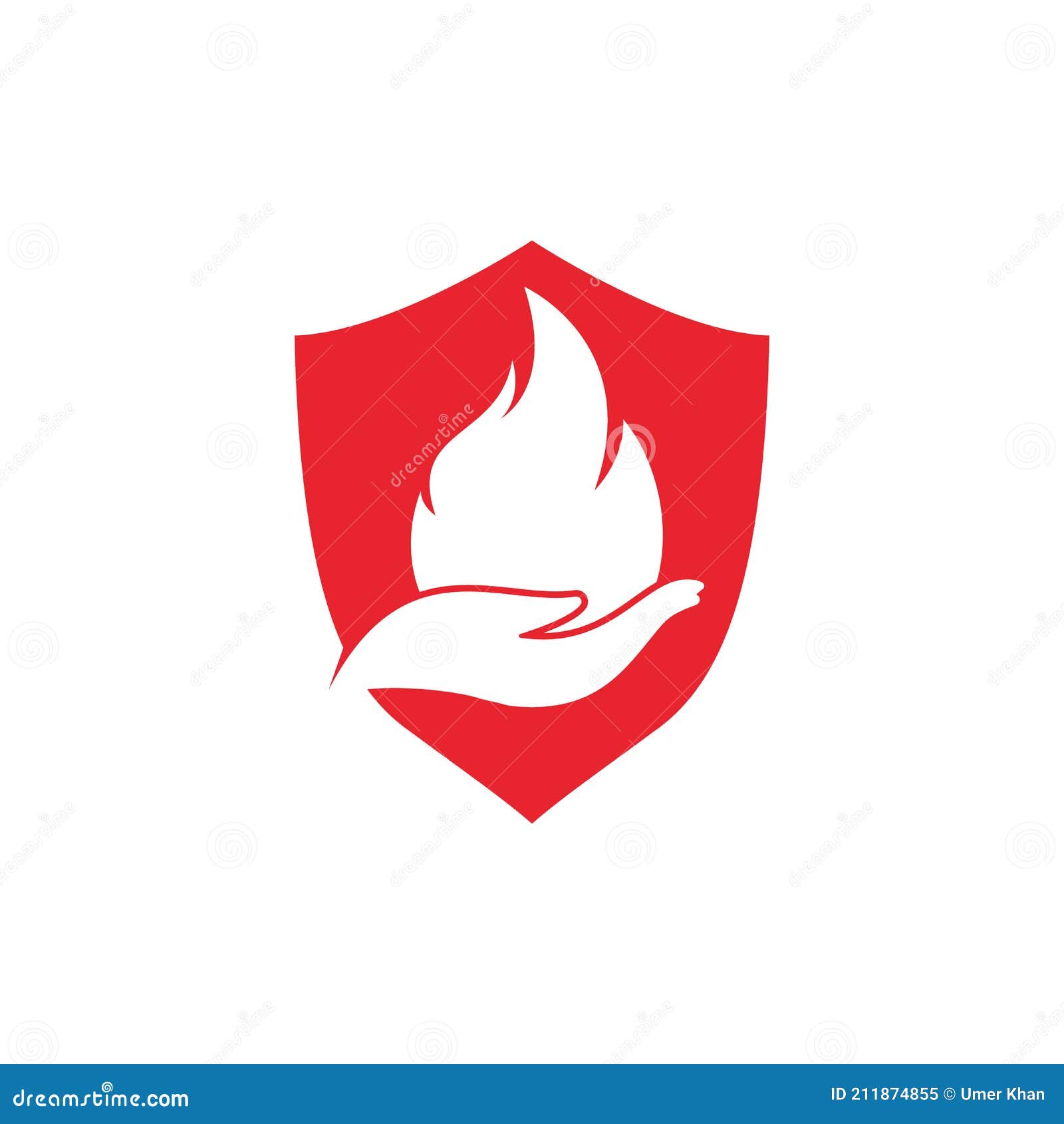 Fire Care Vector Logo Design Concept. Stock Vector - Illustration of ...
