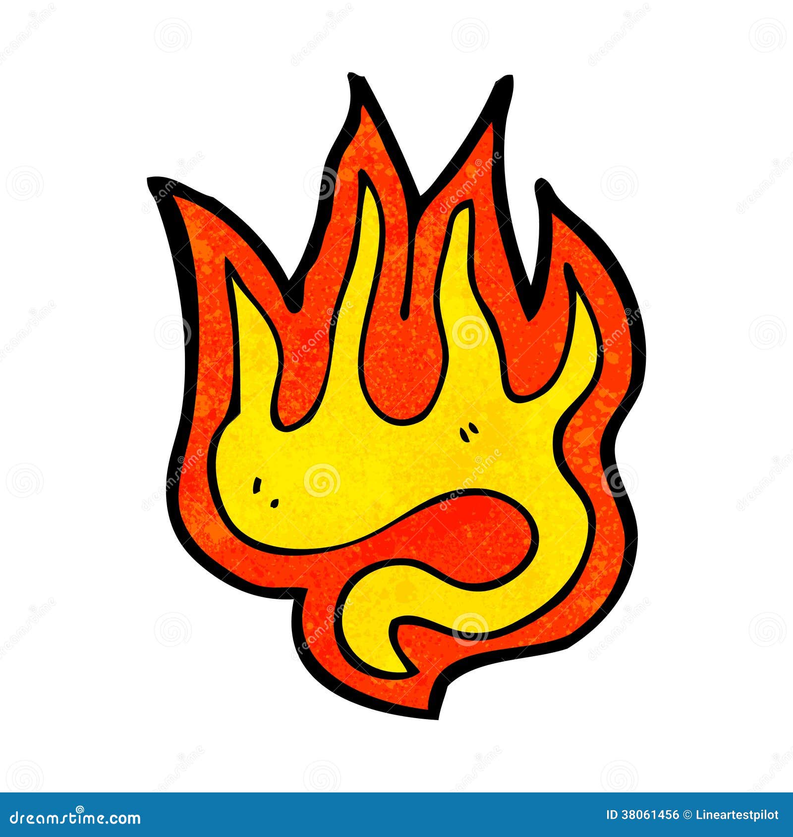 Fire cartoon symbol stock vector. Illustration of silly - 38061456