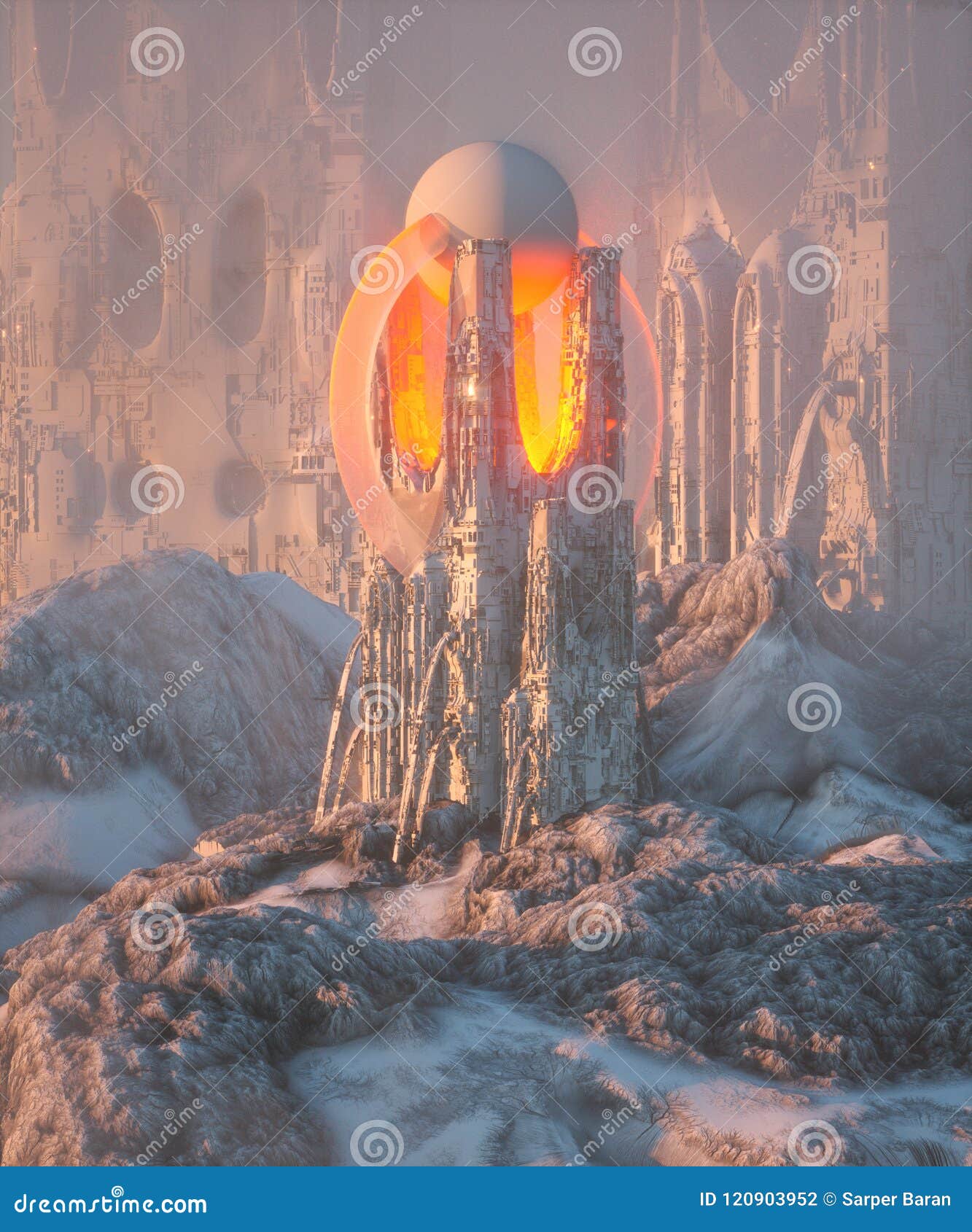 Fire Castle stock illustration. Illustration of fire - 120903952