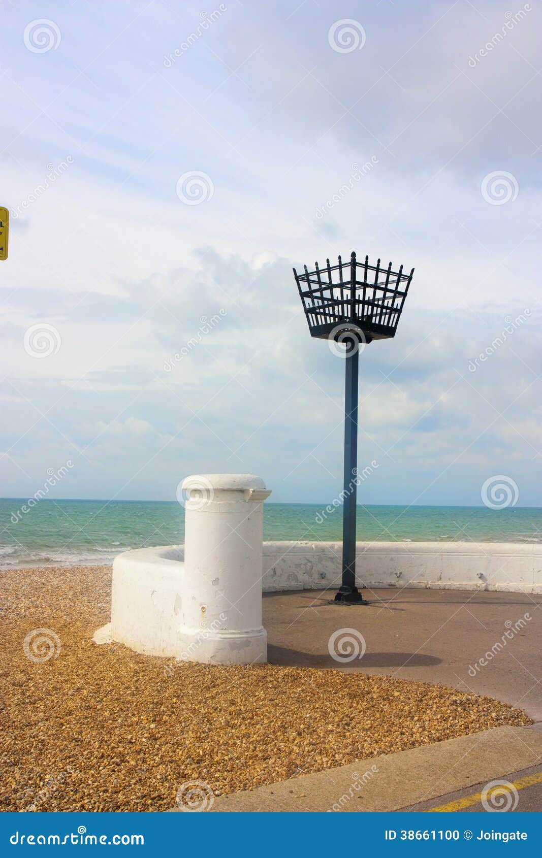 Fire Cauldron Torch at Hastings Sea Front Stock Photo - Image of torch ...