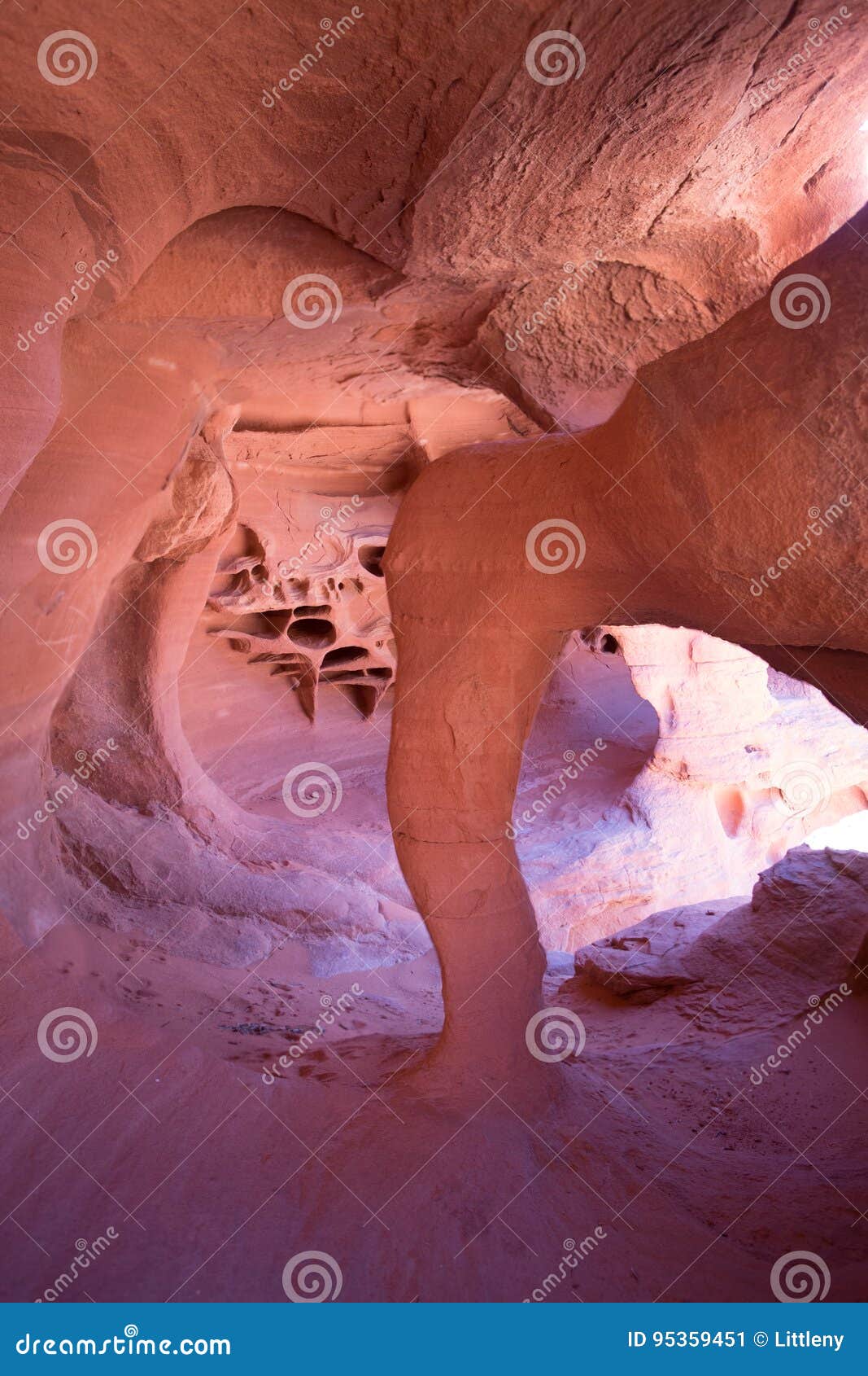 Fire Cave Valley of Fire stock image. Image of destination - 95359451