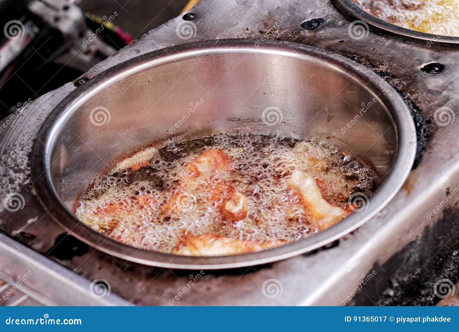Fire chicken thai style stock image. Image of gourmet - 91365017
