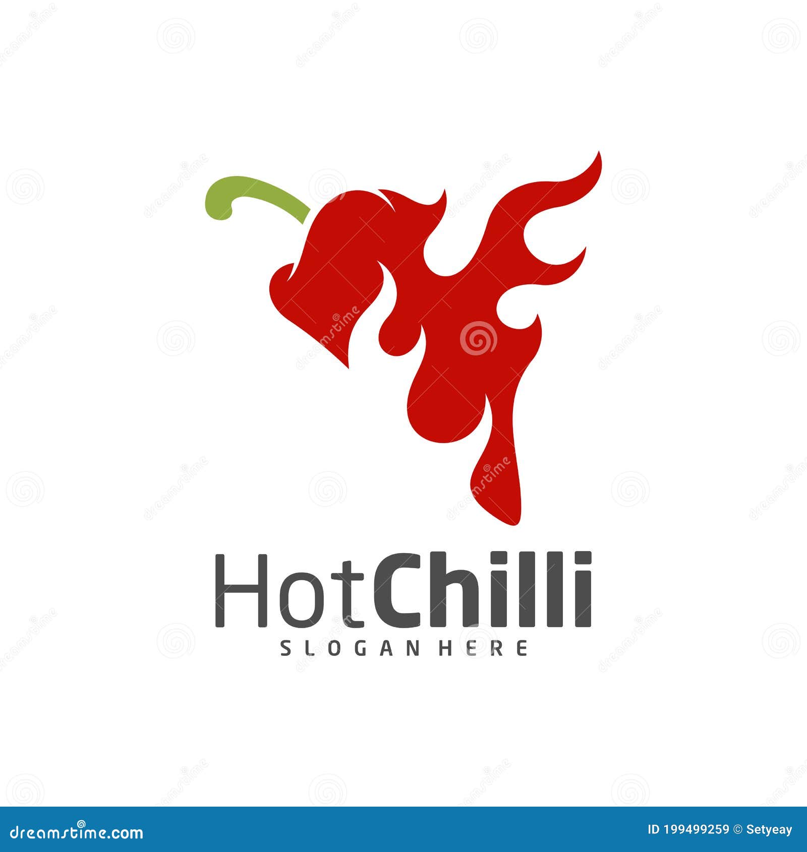 Fire Chili Logo Design Vector Template, Red Chili Illustration, Symbol ...