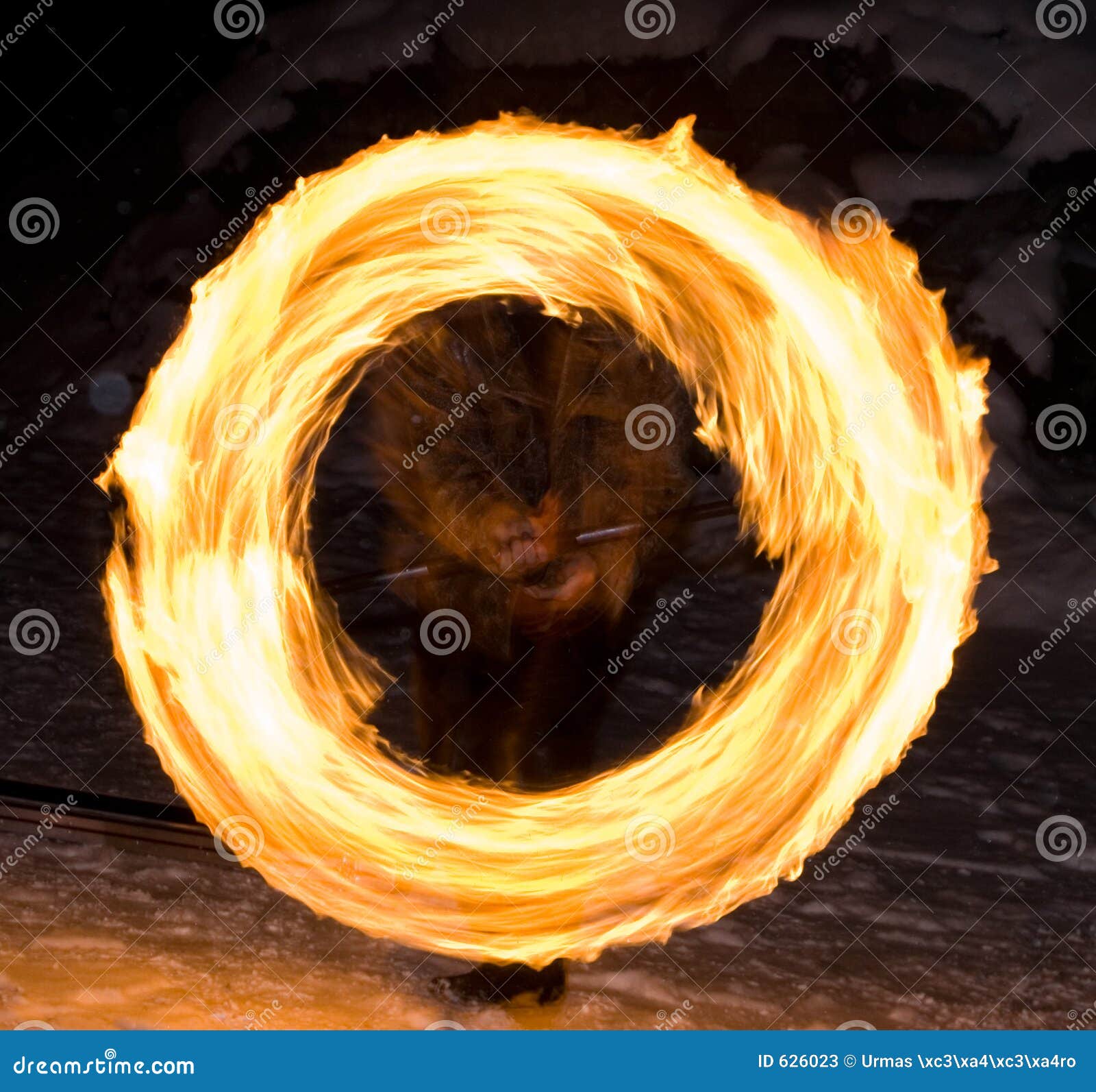 Fire circle stock image. Image of flambeau, torch, circus - 626023