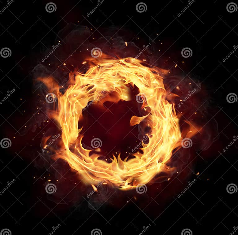 Fire circle stock photo. Image of fiery, passion, burn - 45302314