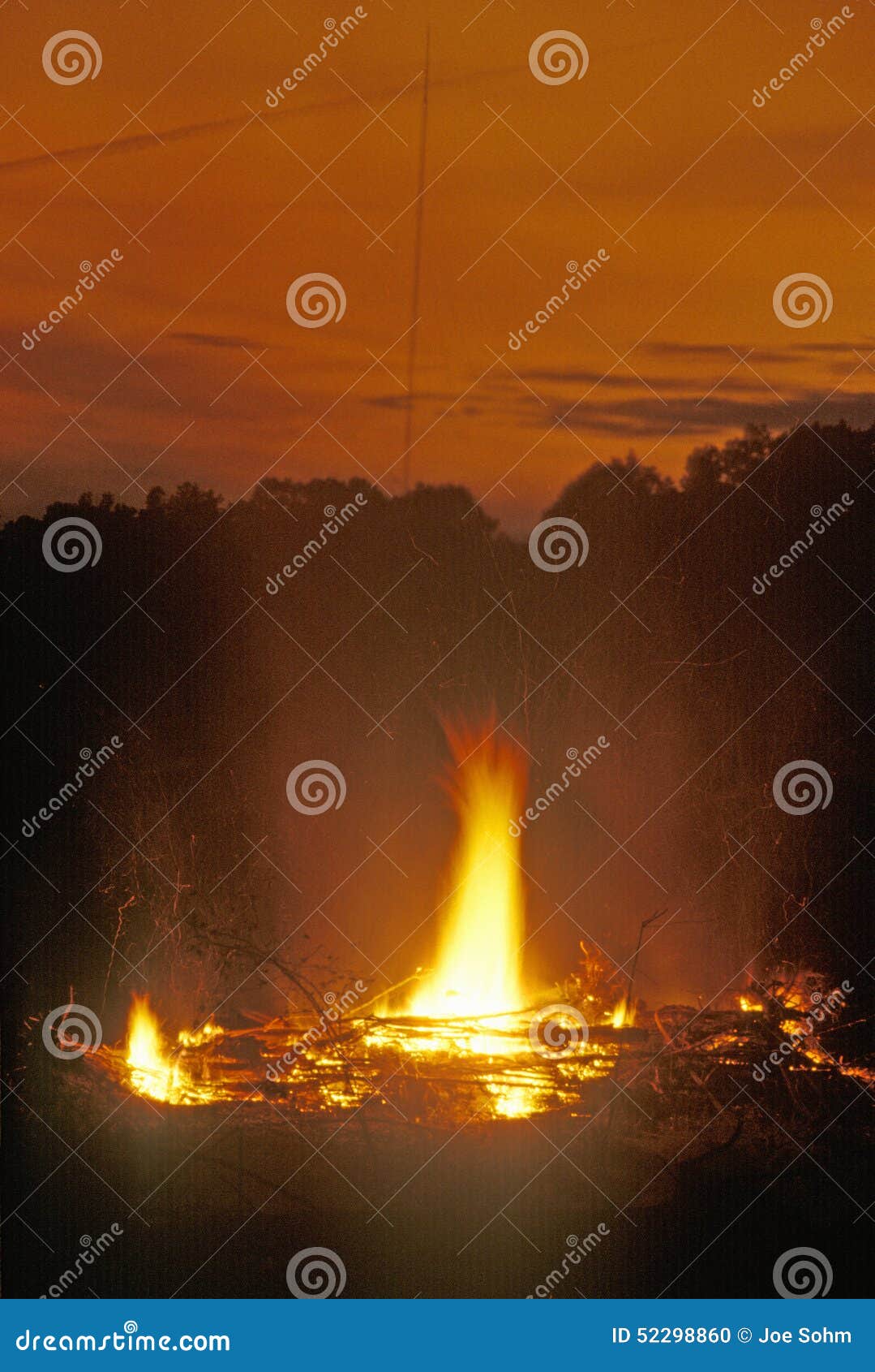 Fire Clearing Field in Texas Stock Photo - Image of fire, texas: 52298860