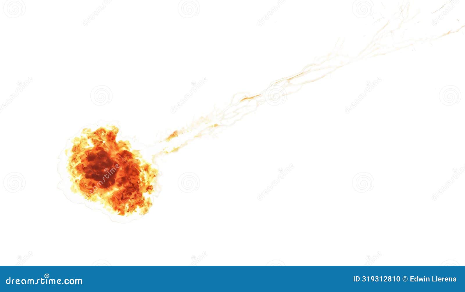 Fire Cloud Explosion Flashes and Smoke, Stock Illustration ...