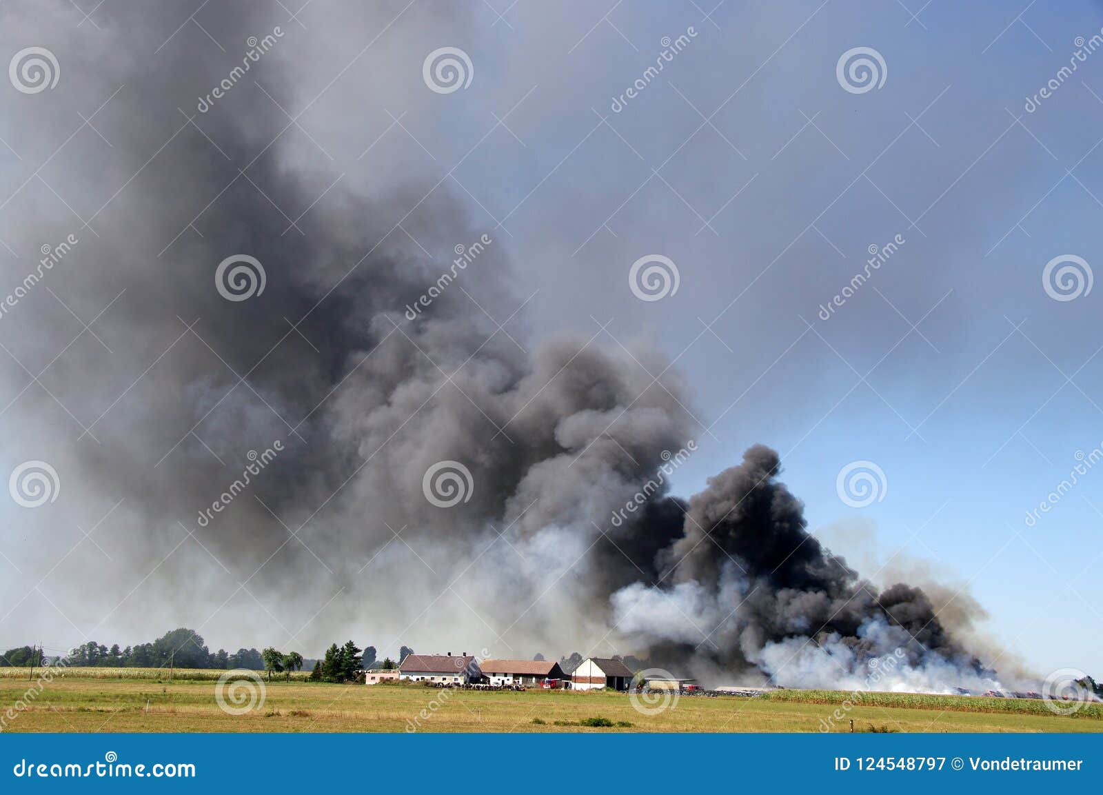 Fire cloud stock image. Image of flame, rural, destruction - 124548797