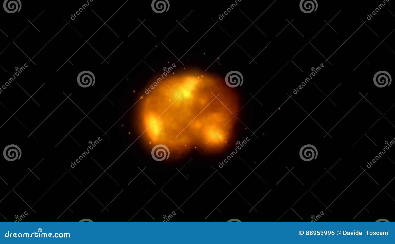 Fire Cloud Flame Animation Graphic Element. Alpha Channel Included ...