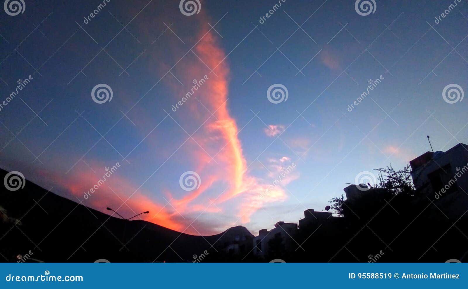 Fire Cloud. stock image. Image of fire, witha, cloud - 95588519