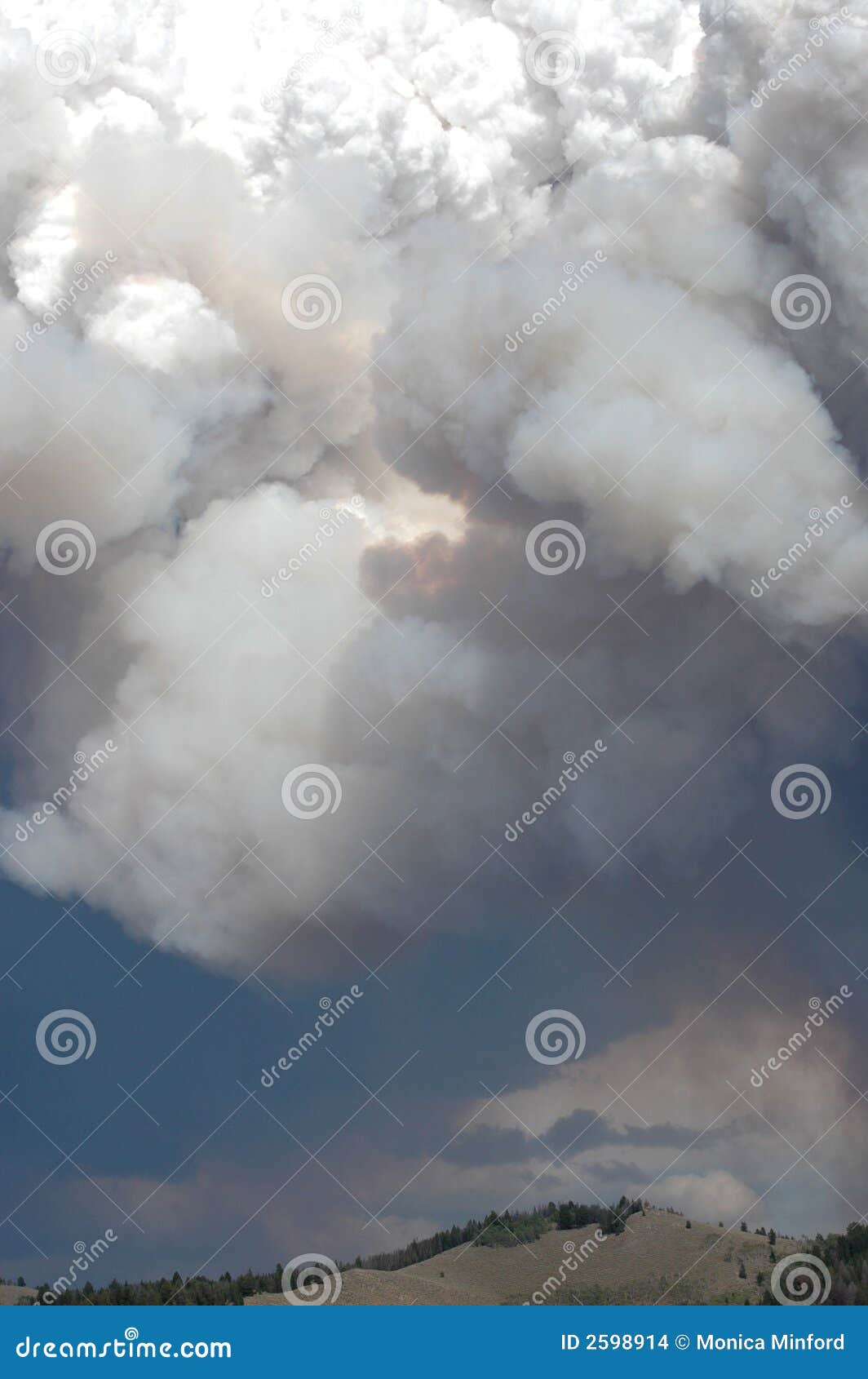 Fire Clouds stock photo. Image of hillside, forest, conflagration - 2598914