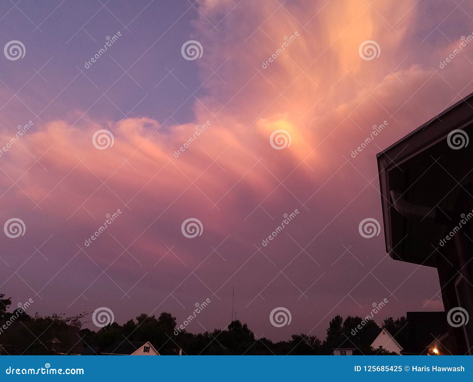 Fire in the Clouds stock image. Image of sunset, fire - 125685425