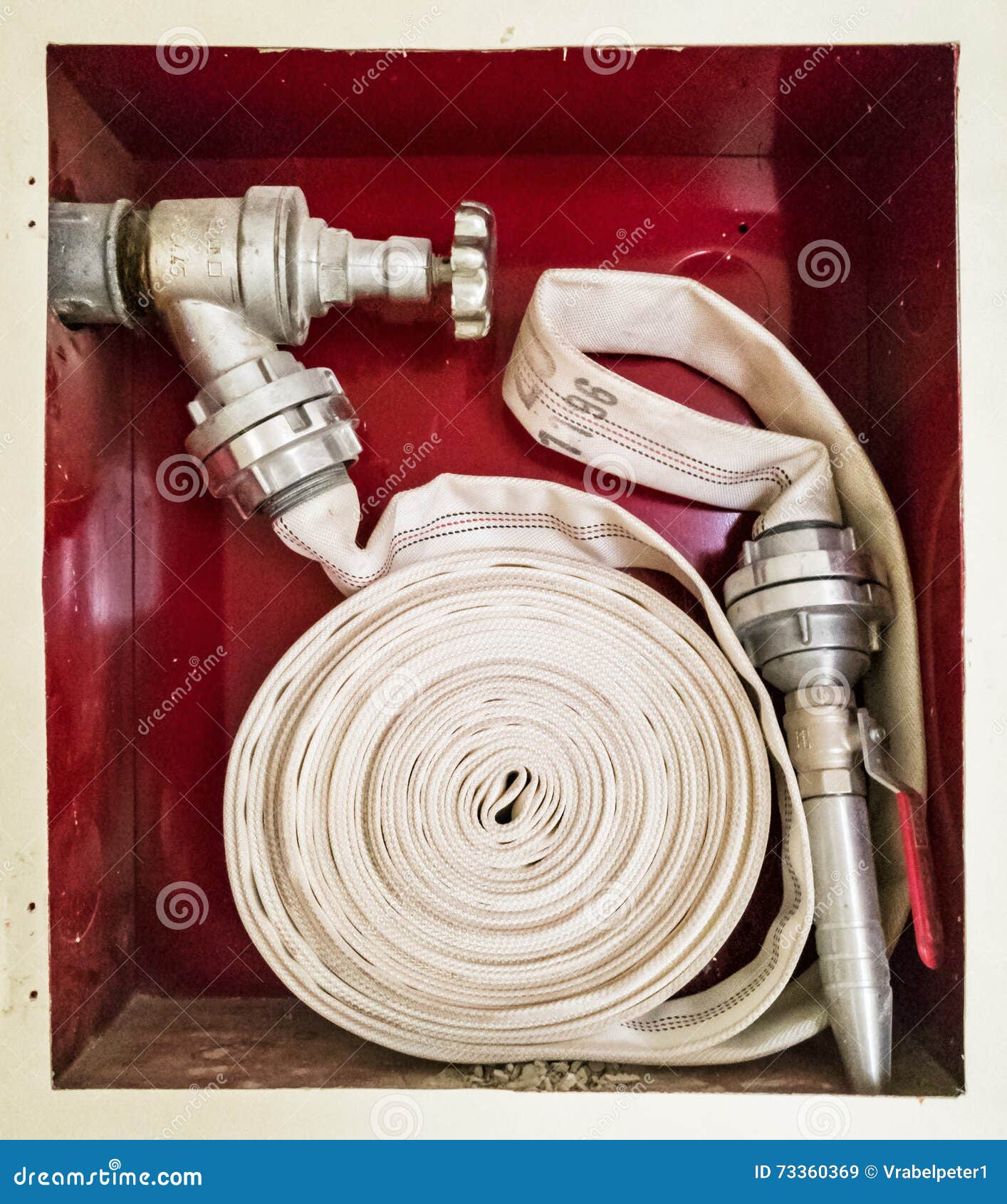 Fire with Stacked Hose, Modern System Stock Image - Image of equipment ...