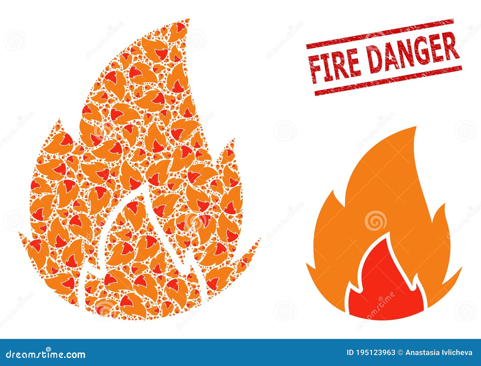 Fire Collage of Fire Icons and Distress Fire Danger Seal Stock Vector ... Fire Collage of Fire Icons and Distress Fire Danger Seal Stock Vector ...