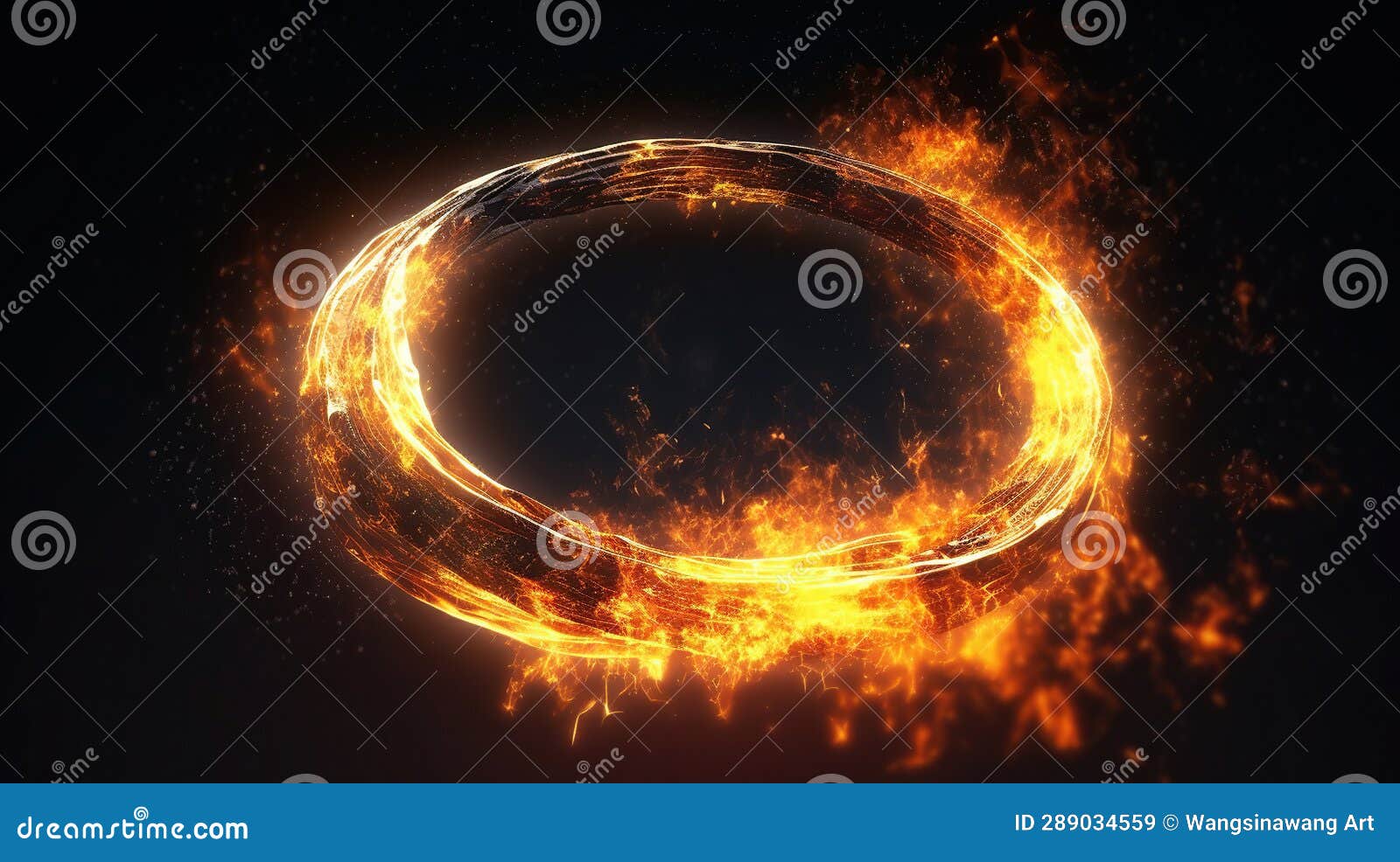 Fire Comet Flying. Shining Lights in Motion Generative AI Stock ...