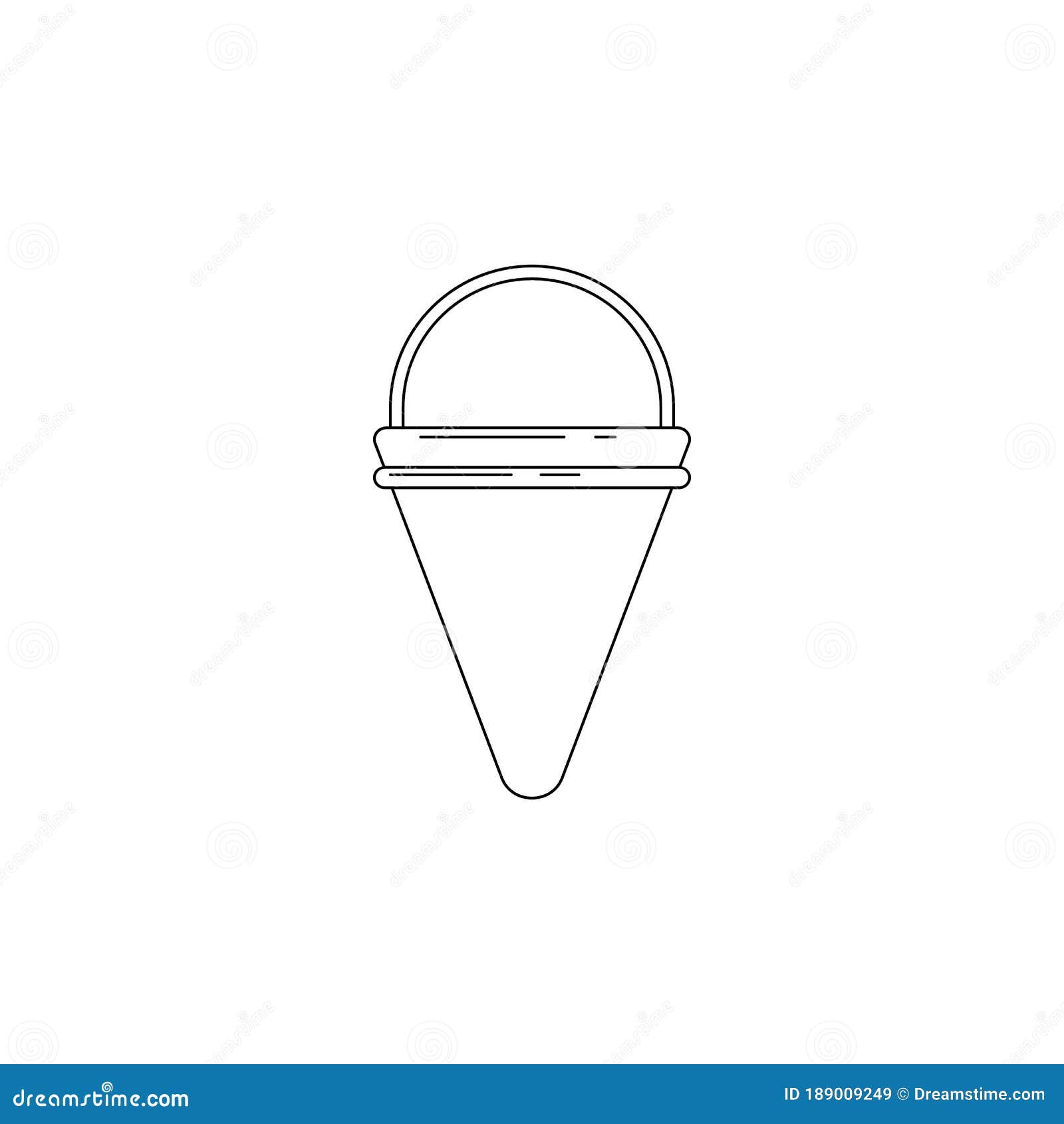 Fire Cone Bucket Illustration. Element of Firefighter for Mobile ...