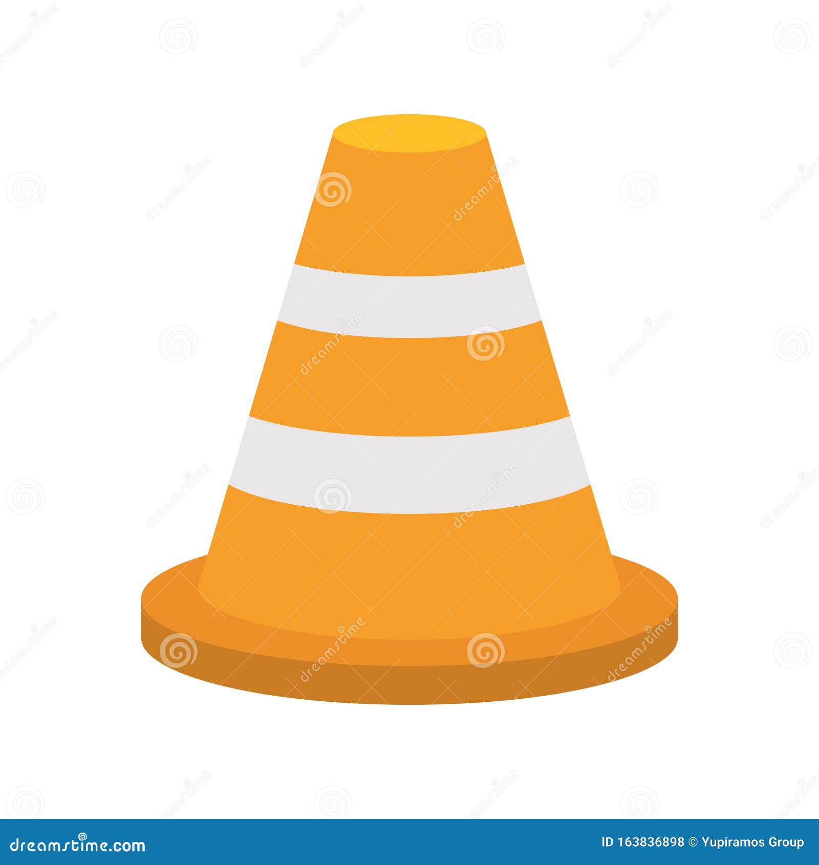 Fire cone flat style icon stock vector. Illustration of cone - 163836898