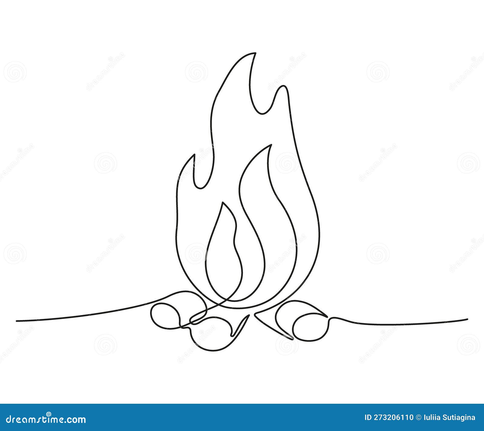 Drawing Flame.Design Of Prints, Wallpaper, Screensavers, Covers ...