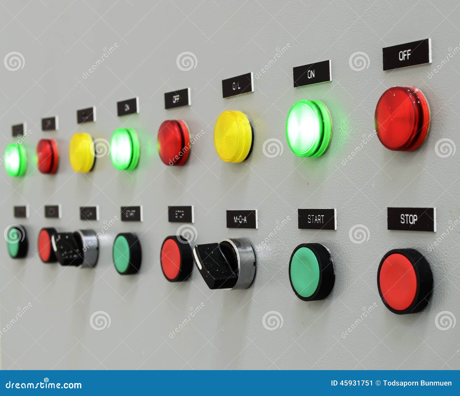 The fire control panel stock image. Image of command - 45931751