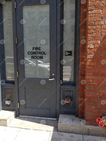Fire control room stock photo. Image of nfpa, door, fire - 123858474