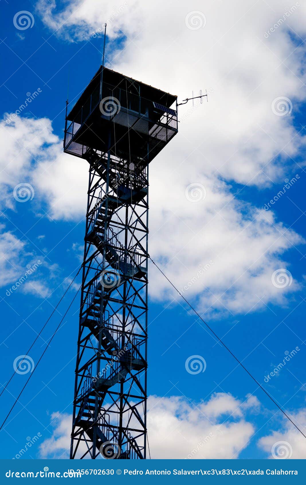 Fire control watchtower stock photo. Image of forestry - 256702630