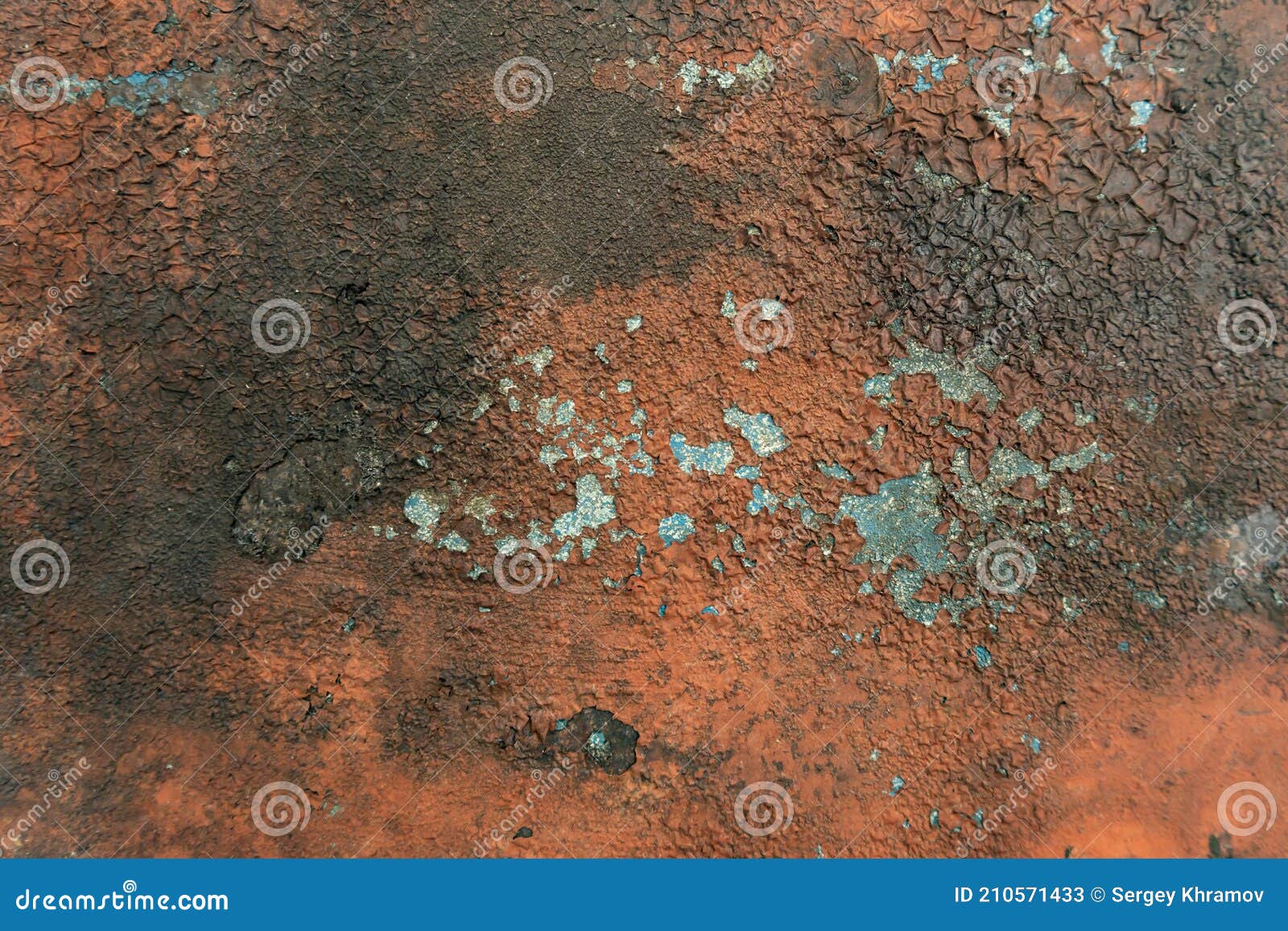 Fire Cracked Red Paint Texture. Rust on Metal Stock Image - Image of ...
