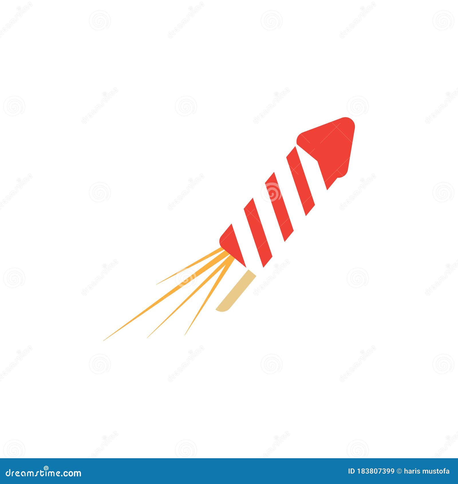 Fire Cracker Graphic Design Template Vector Isolated Stock Vector ...