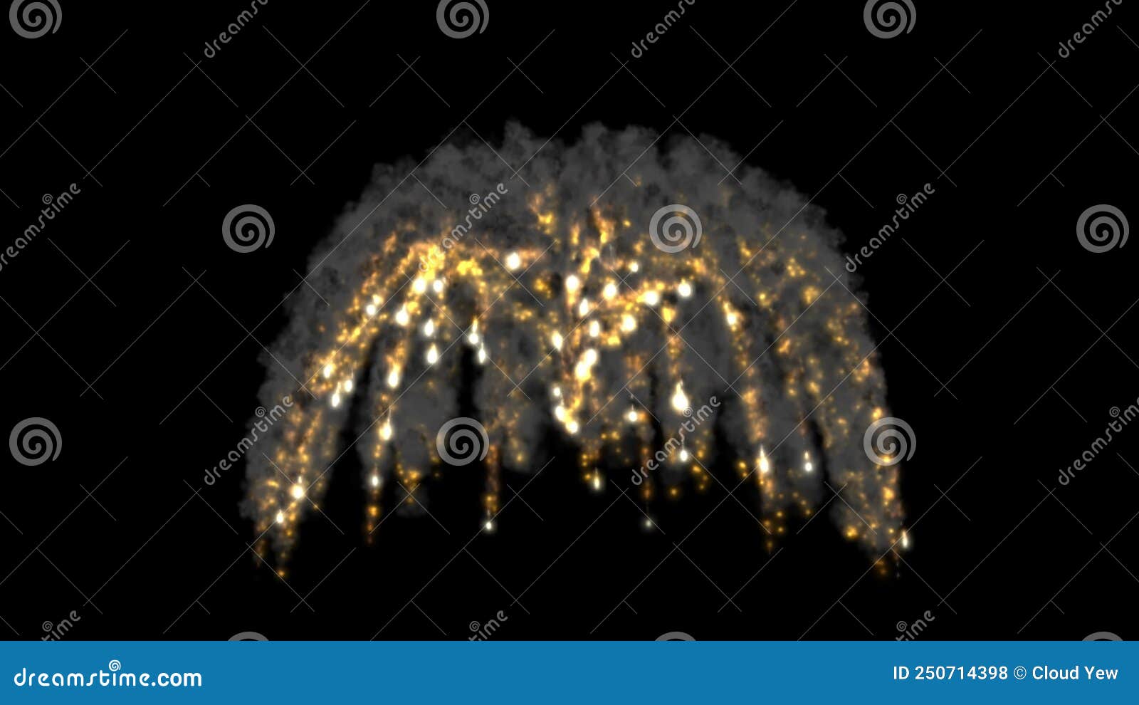 Fire Cracker Sparkling Fire from Floor Release Smoke Stock Footage ...