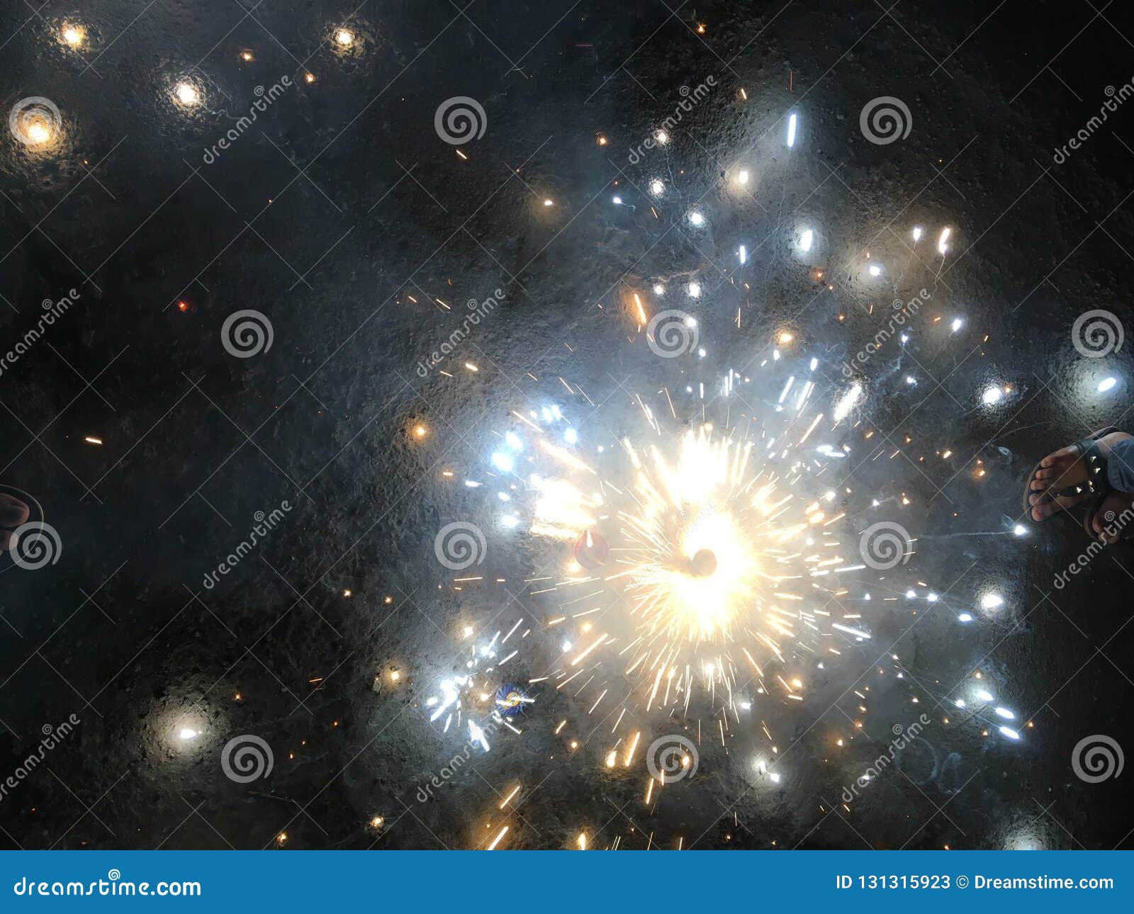 Fire Crackers during Diwali Stock Image - Image of fireworks ...
