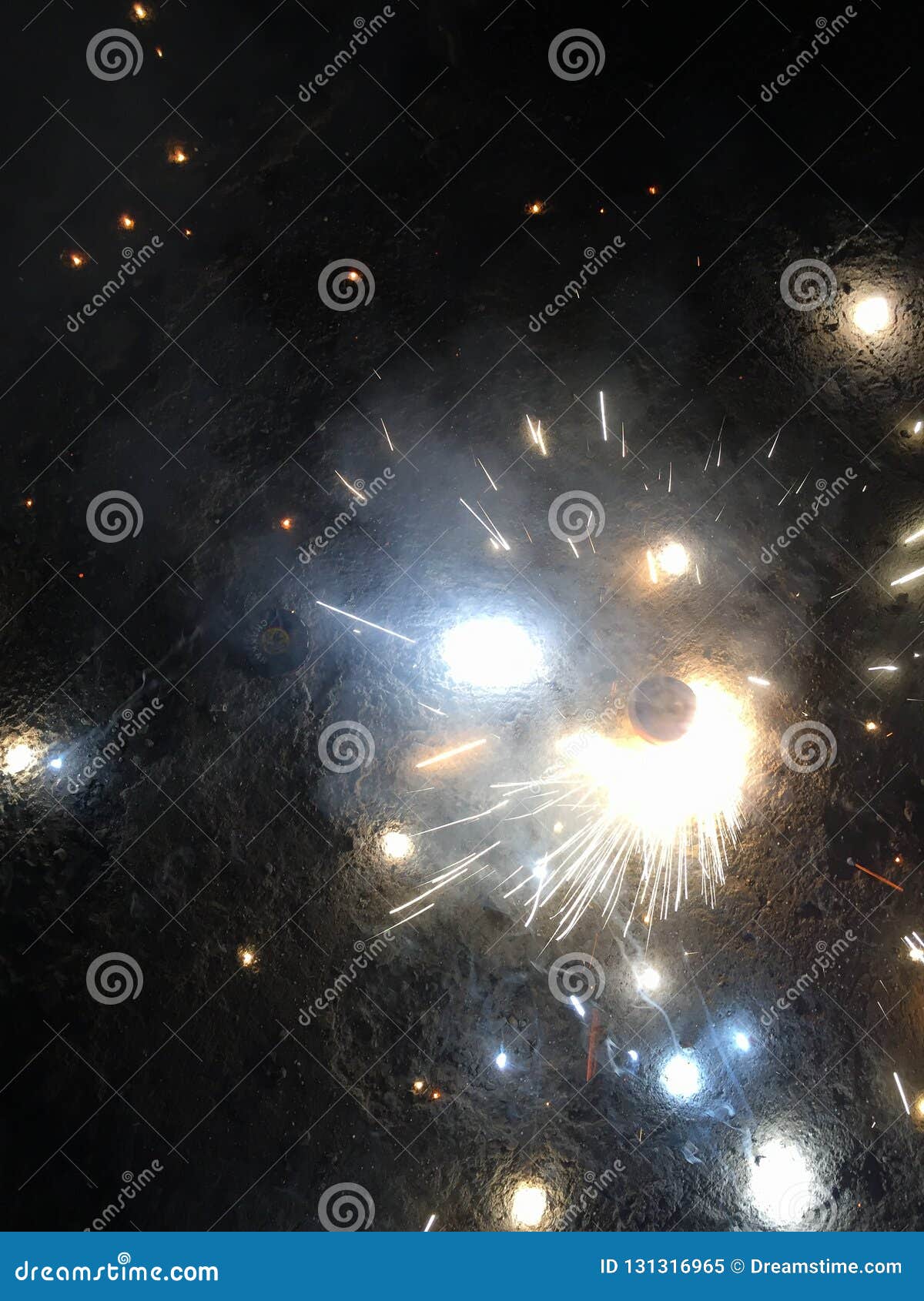 Fire Crackers during Diwali Stock Image - Image of night, fireworks ...