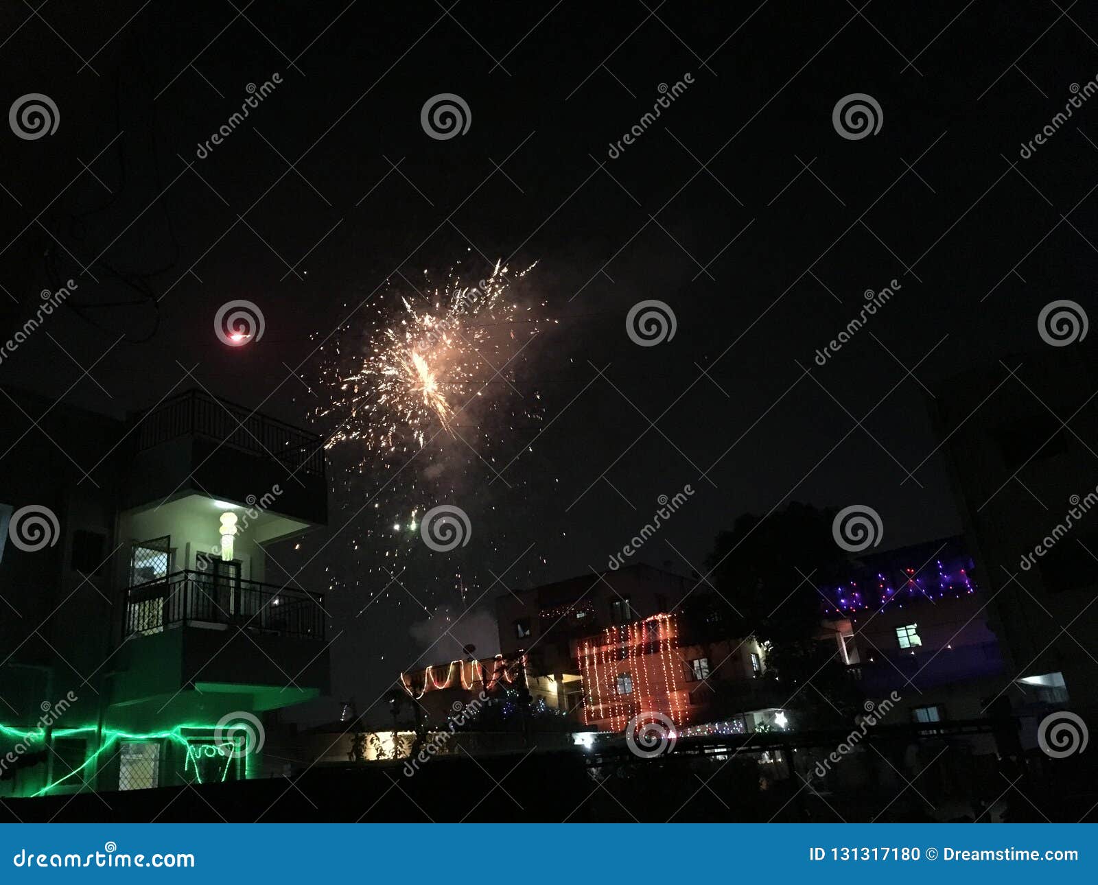 Fire Crackers during Diwali Stock Photo - Image of firework ...