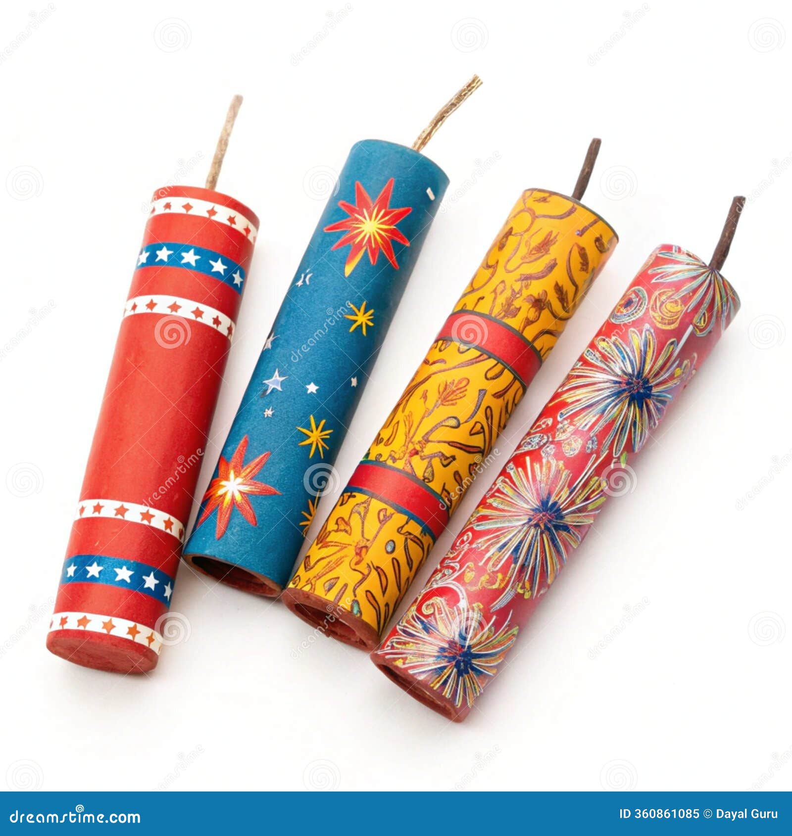 Fire Crackers Vectors Isolated On Transparent Background Stock Image ...