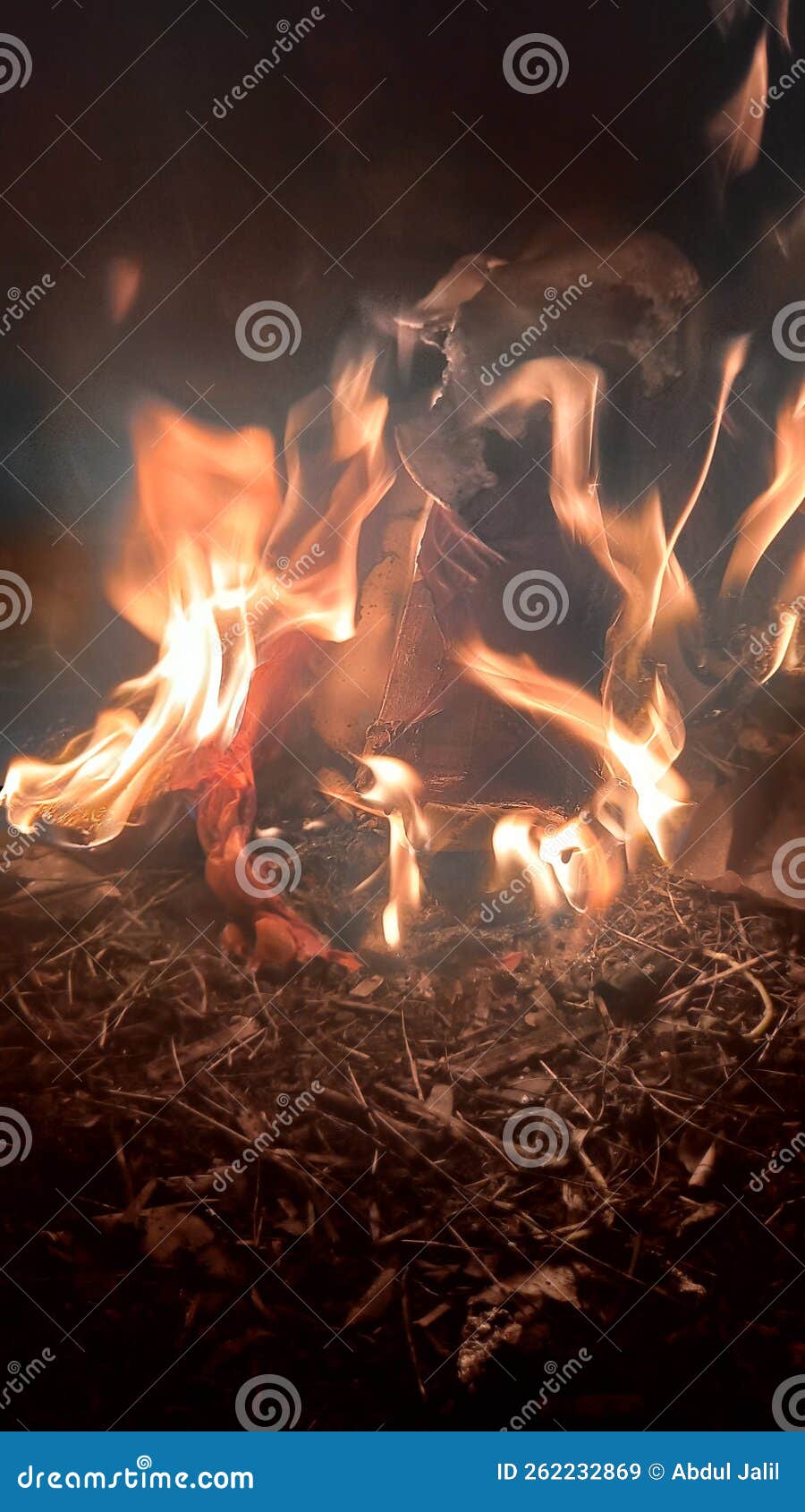 Fire Crackling In Blacksmith Workshop Of Forging Metal. Anonymouse ...