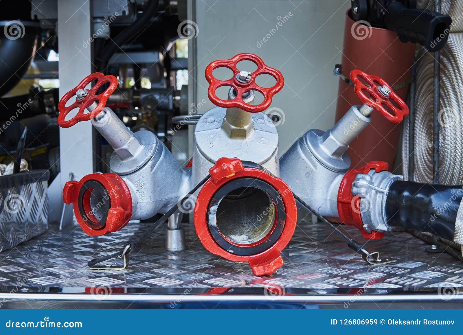 Fire Crane for Connection To a Fire Hydrant Stock Image - Image of ...