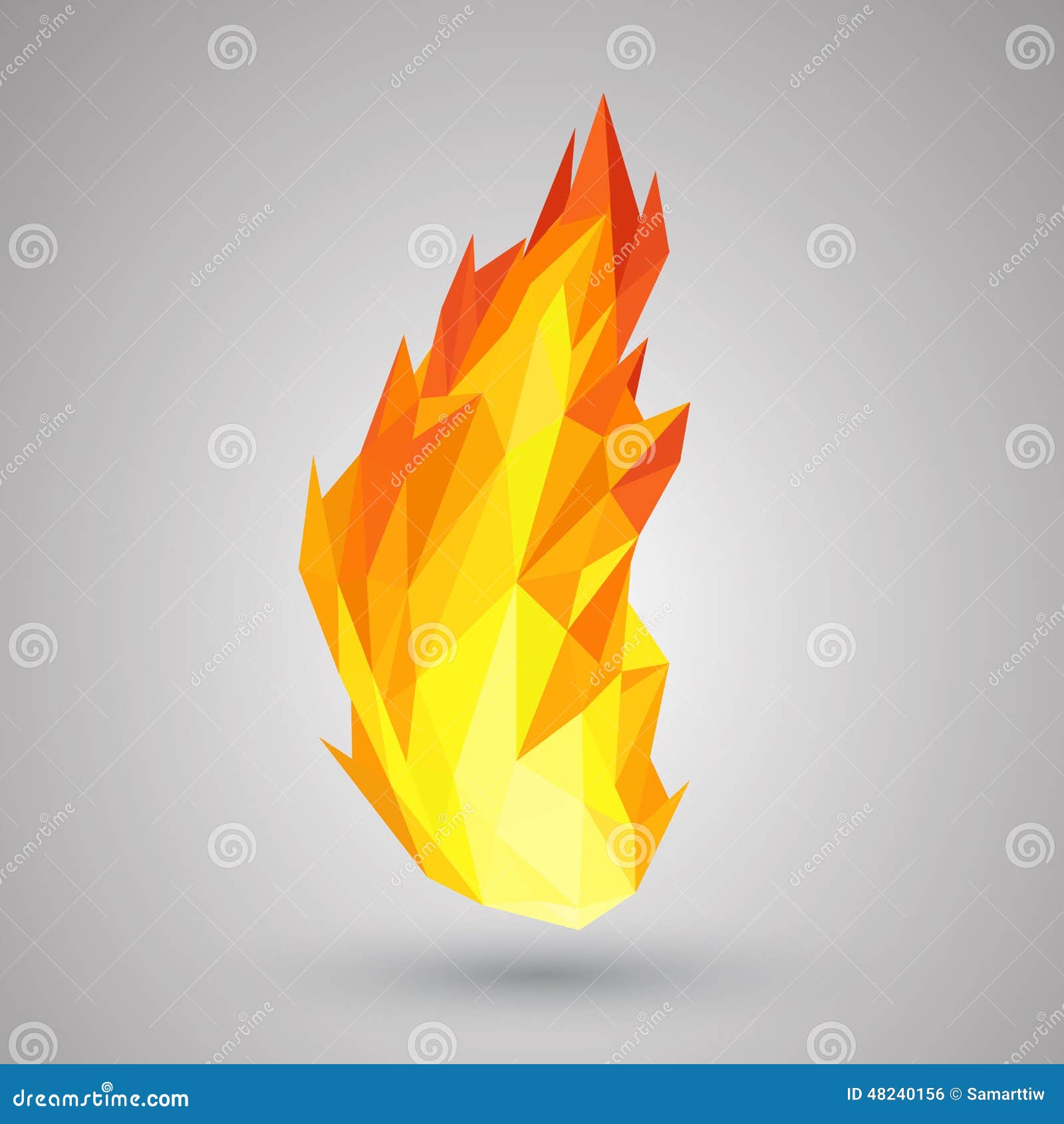 Fire stock vector. Illustration of blazing, graphic, geometric - 48240156