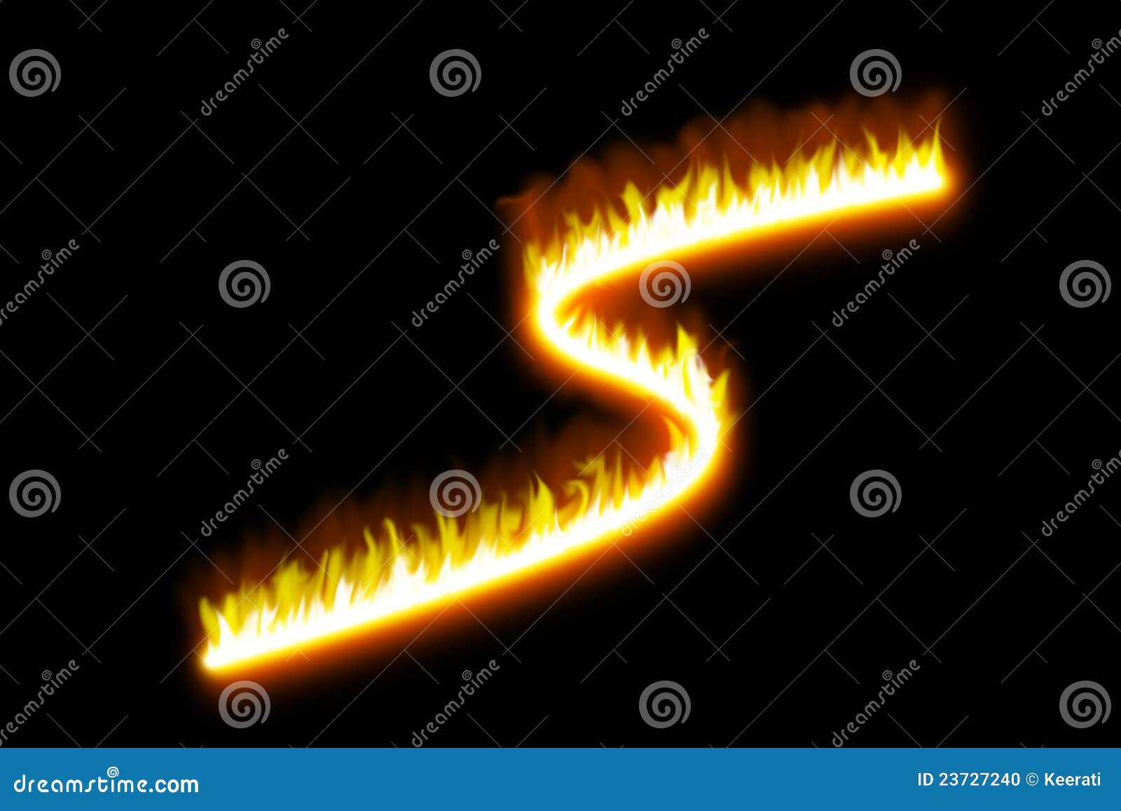 Fire curve line glow stock illustration. Illustration of burn - 23727240