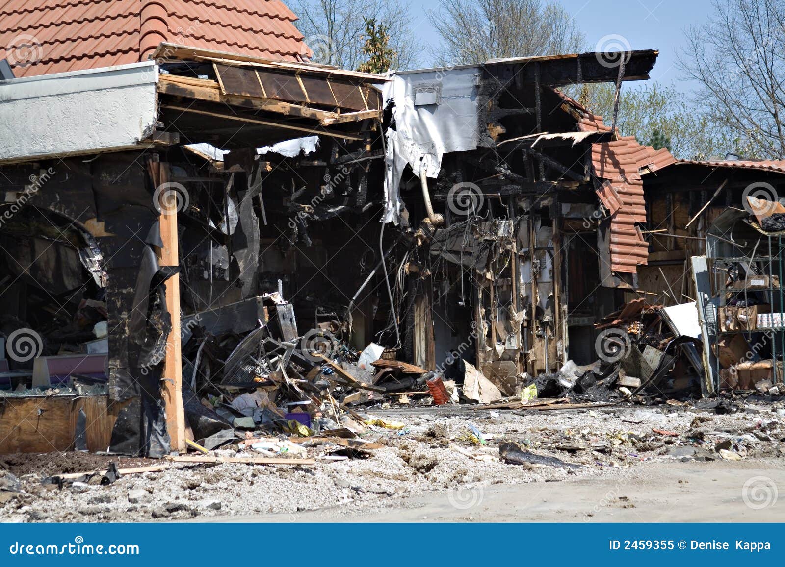 Fire Damage stock image. Image of safety, restaurant, demolition - 2459355