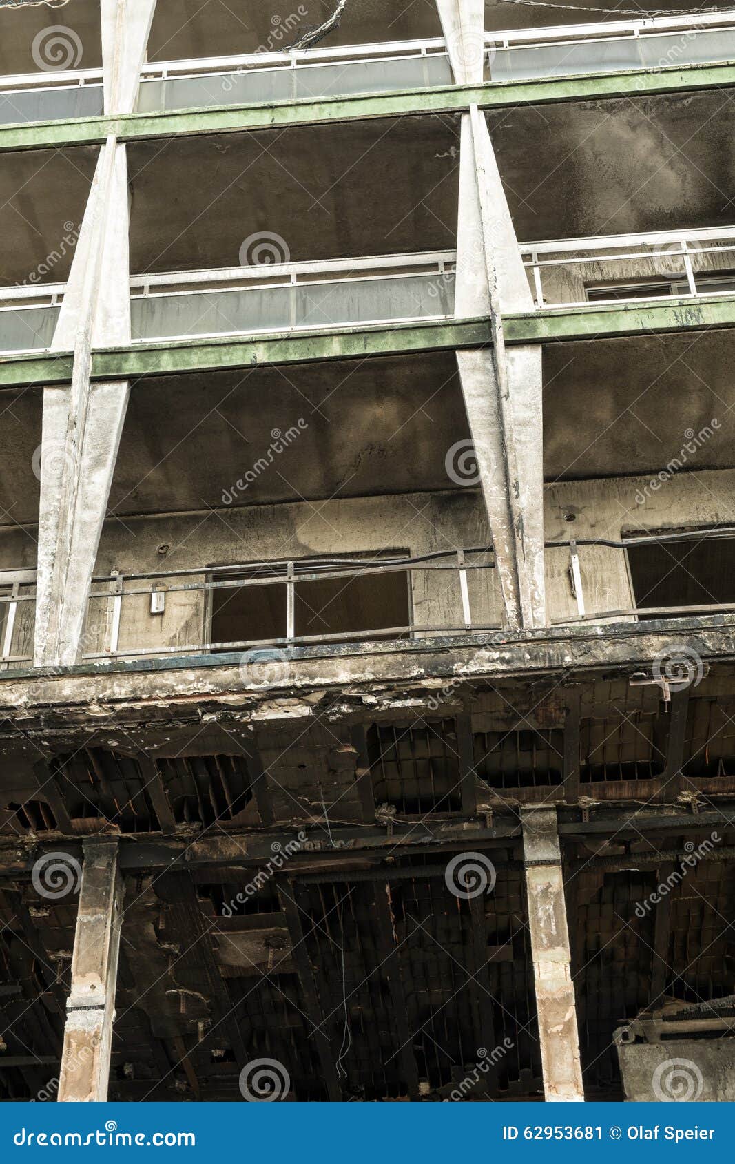 Fire damage stock image. Image of apartments, exterior - 62953681
