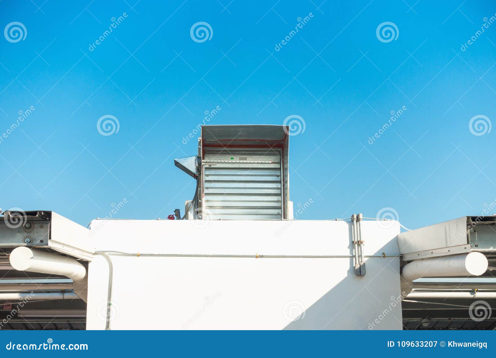 Fire Damper for Fire Protection System on the Roofing Floor Stock Image ...