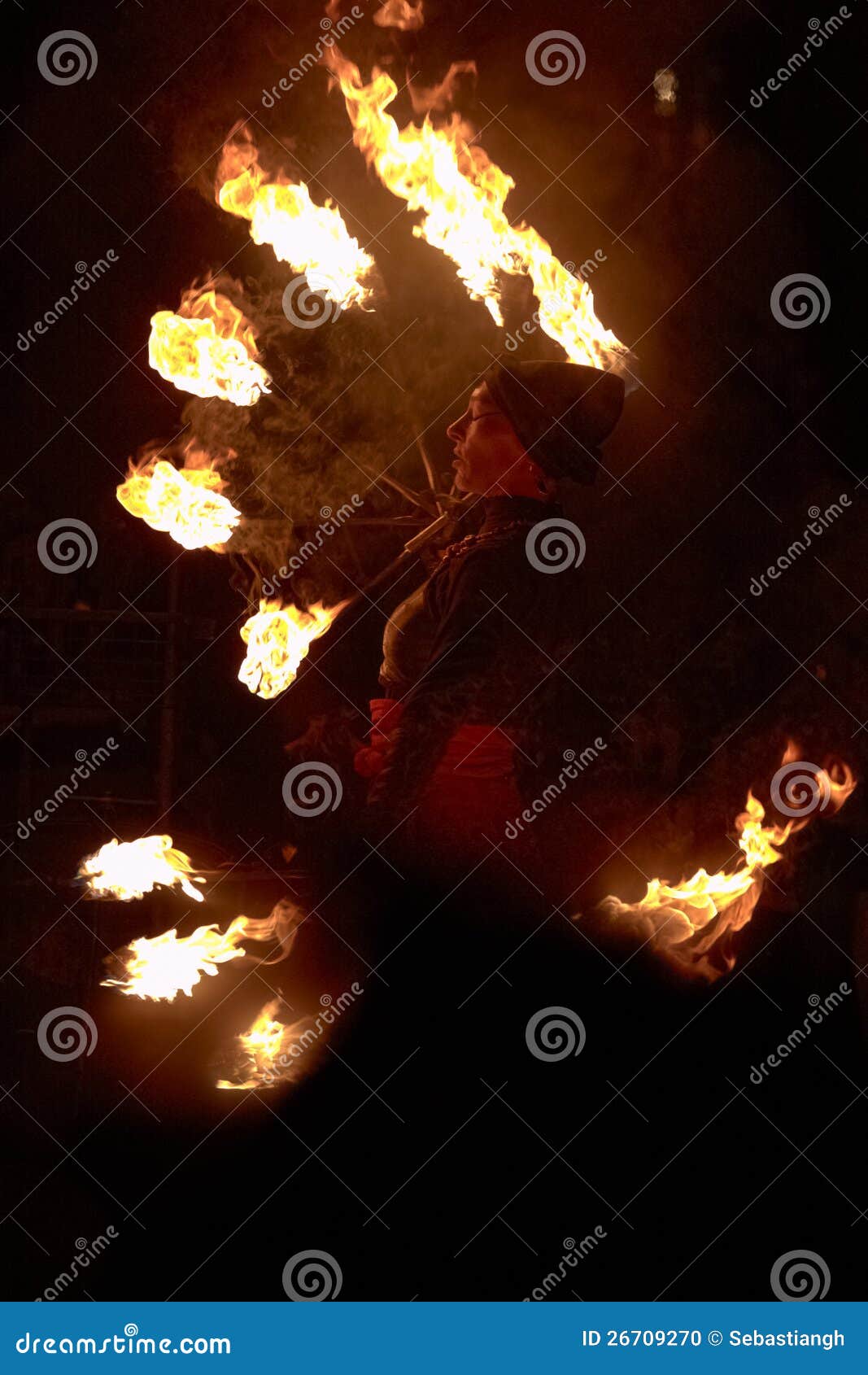 Fire dance editorial image. Image of heat, female, concept - 26709270